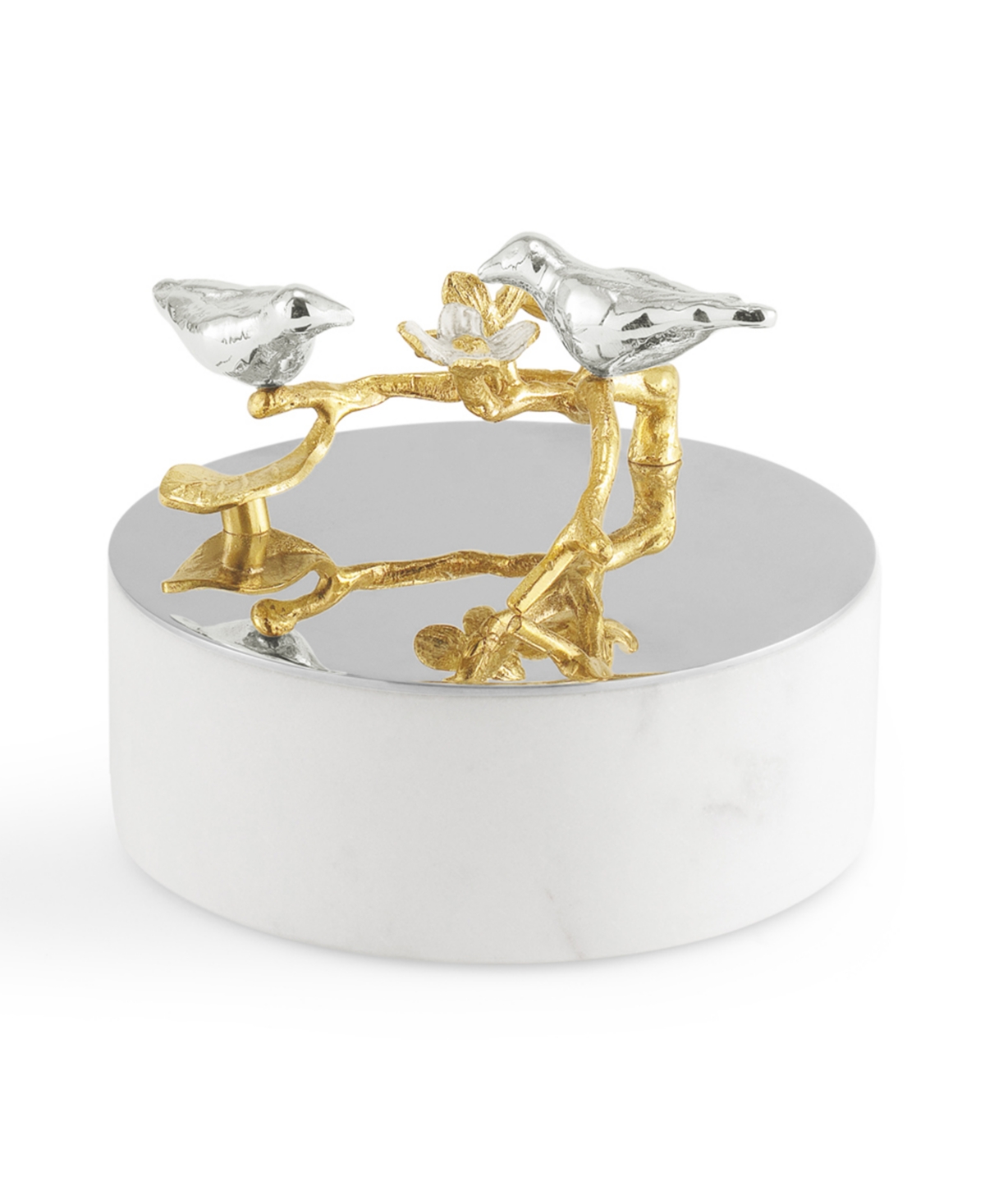 Click here for Michael Aram Lovebirds 4.5 Trinket Box - Silver  G... prices