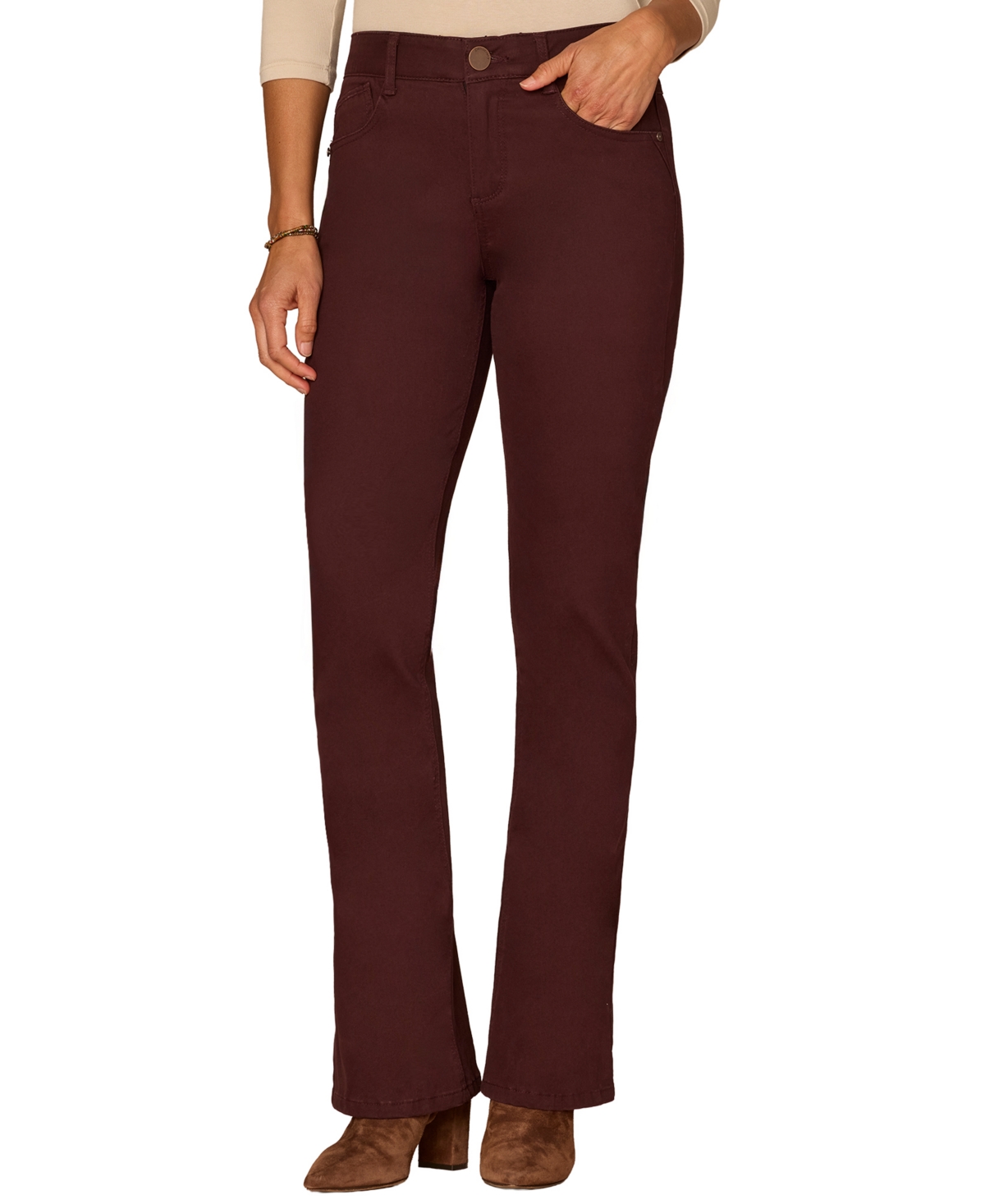 Click here for Democracy Petite Mid-Rise Cuffed Ankle Skimmer Jea... prices