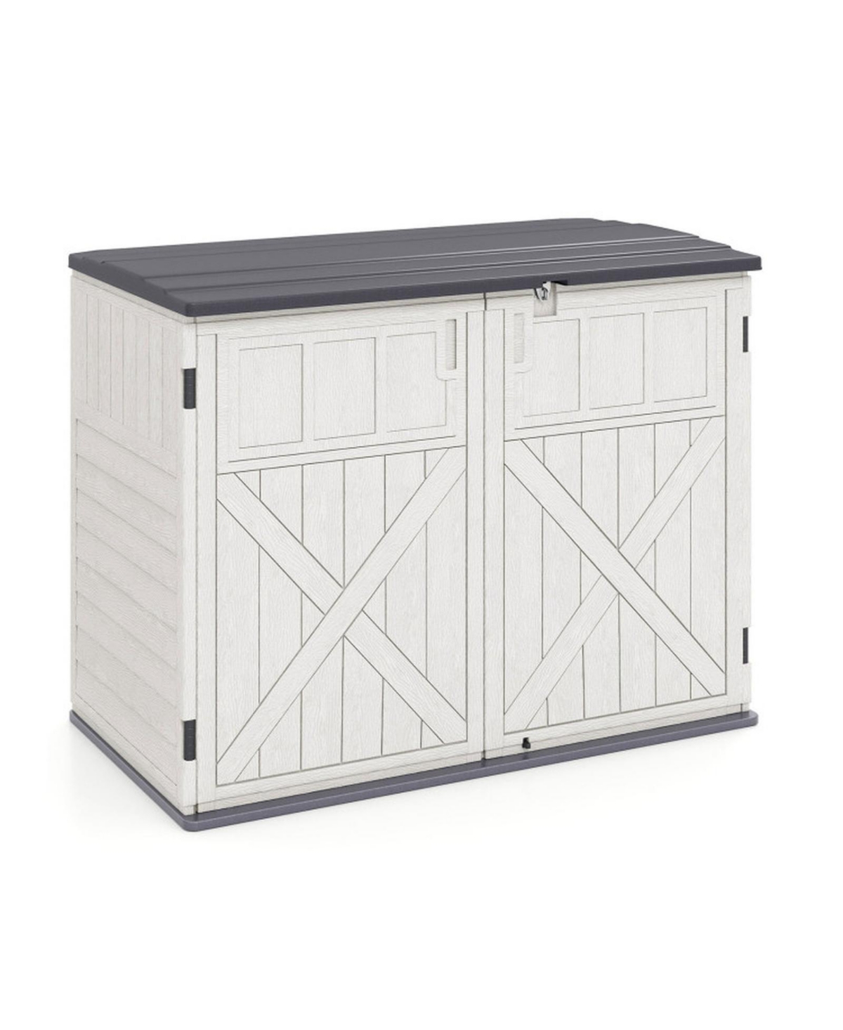 Click here for Sugift Horizontal Resin Storage Shed With Adjustab... prices