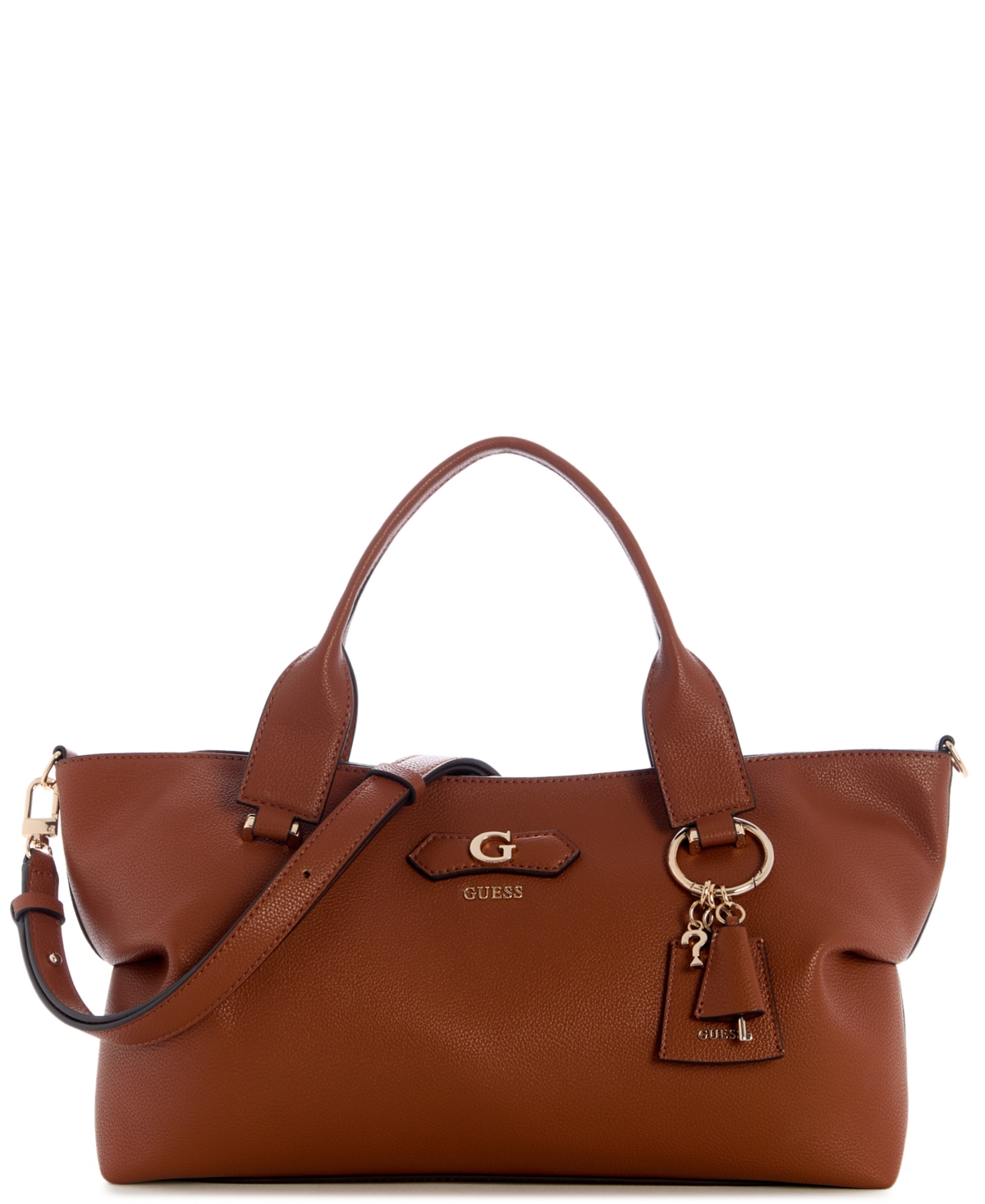 Click here for Guess Suzy Extra-Large Satchel Handbag - Cognac prices