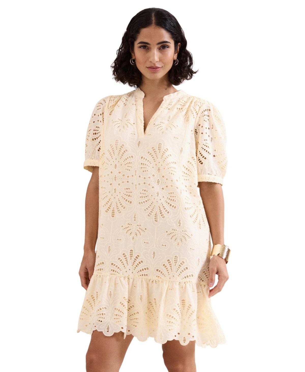 Click here for Phase Eight Womens Liliana Embroidered Mini Dress... prices