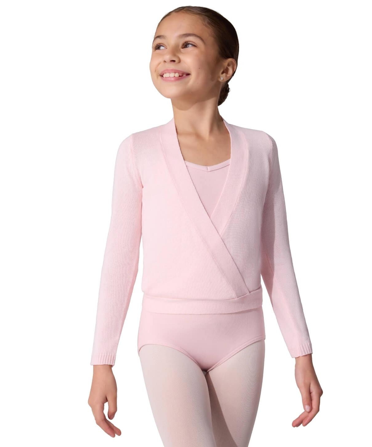 Click here for Capezio Juniors Wrap Sweater - Girls - Pink prices