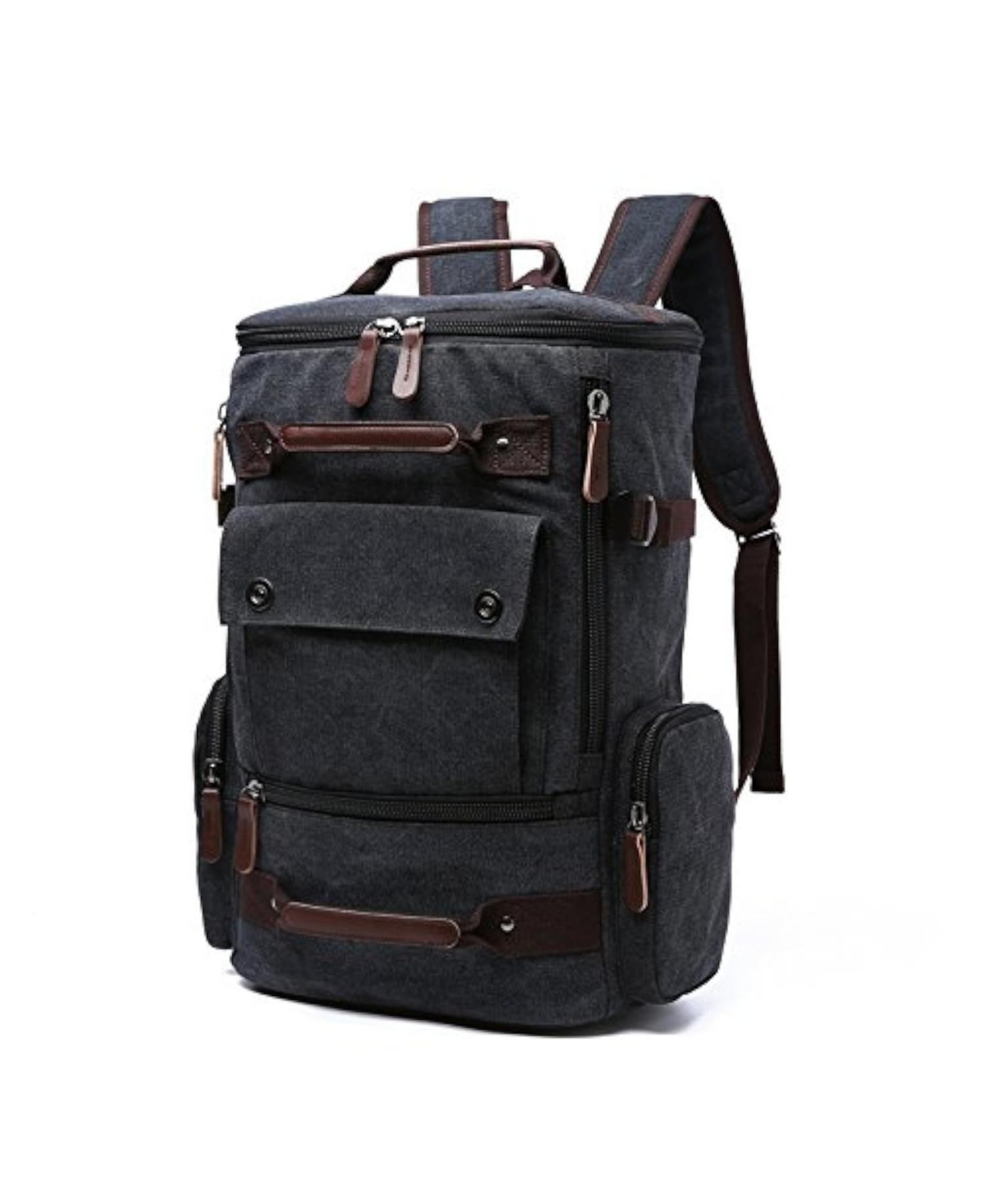 Click here for Piscifun Canvas Leather Accent Travel Rucksack Lap... prices