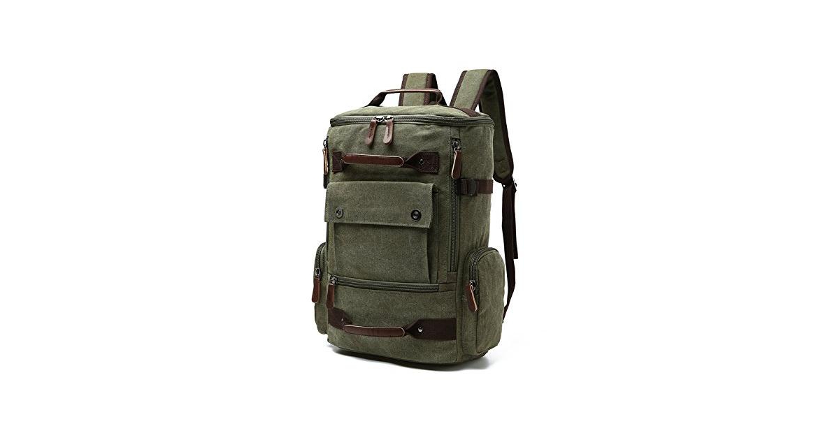 Click here for Piscifun Canvas Leather Accent Travel Rucksack Lap... prices