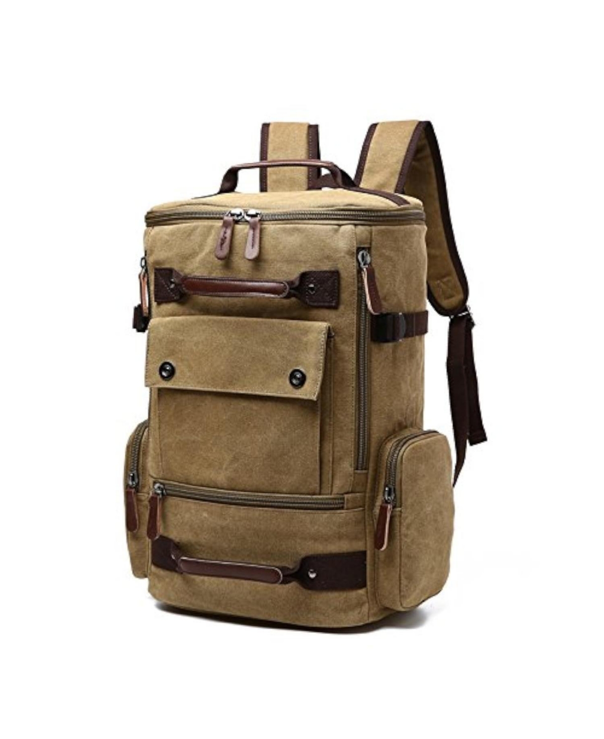 Click here for Piscifun Canvas Leather Accent Travel Rucksack Lap... prices