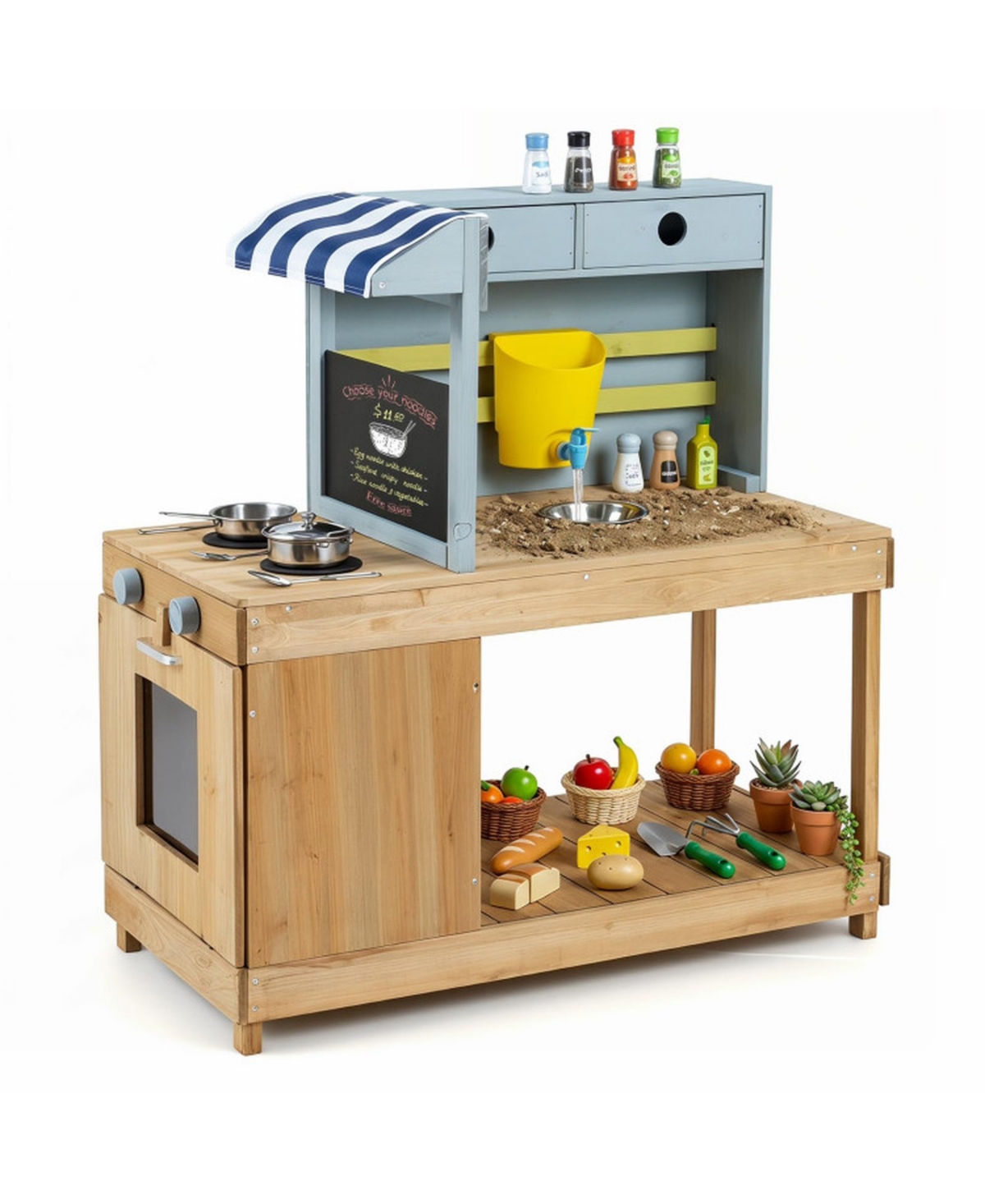 Click here for Hongge Canopy Mud Kitchen with Water Tank and Fauc... prices