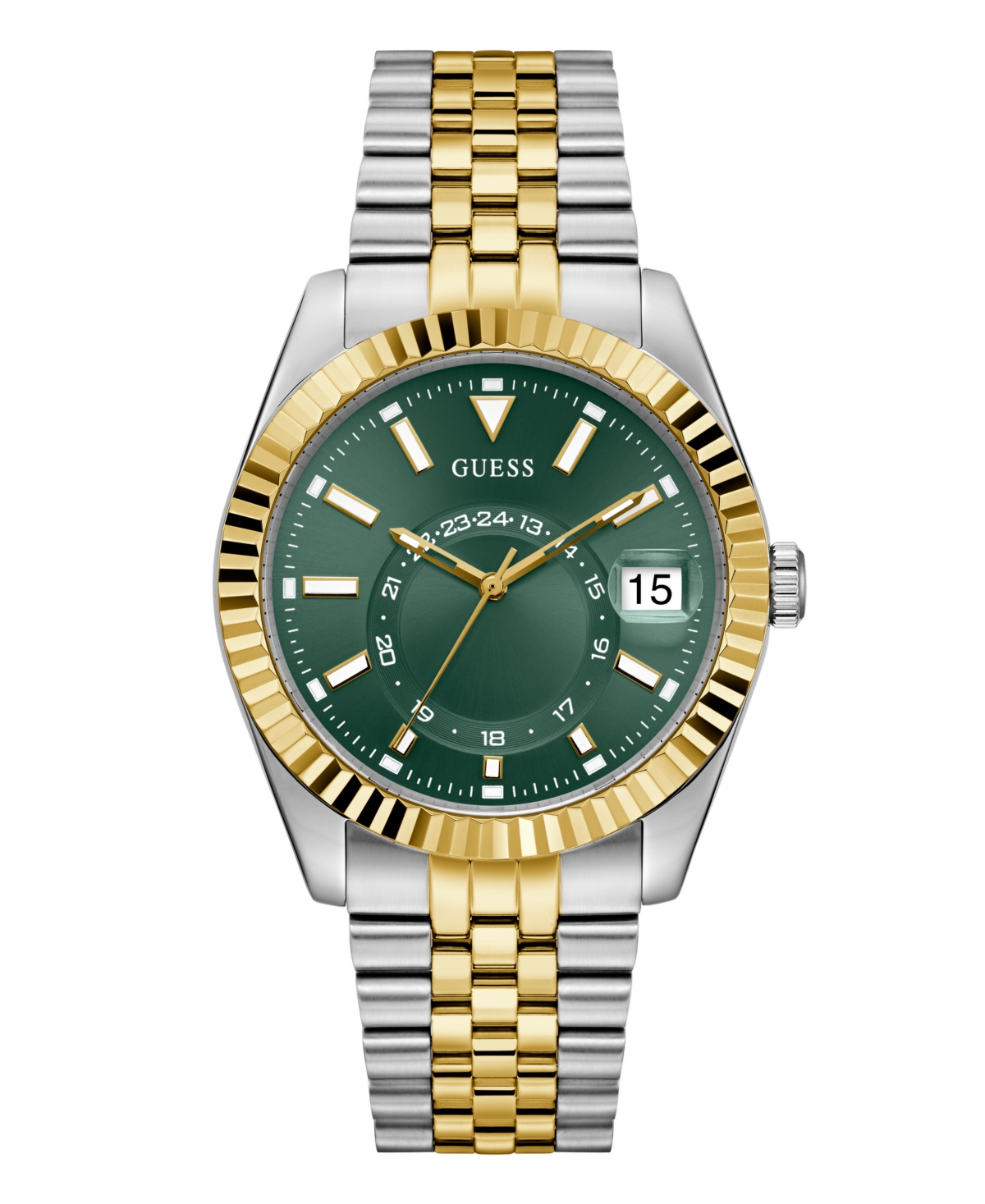 Click here for Guess Mens Quartz Two-Tone Stainless Steel Watch 4... prices