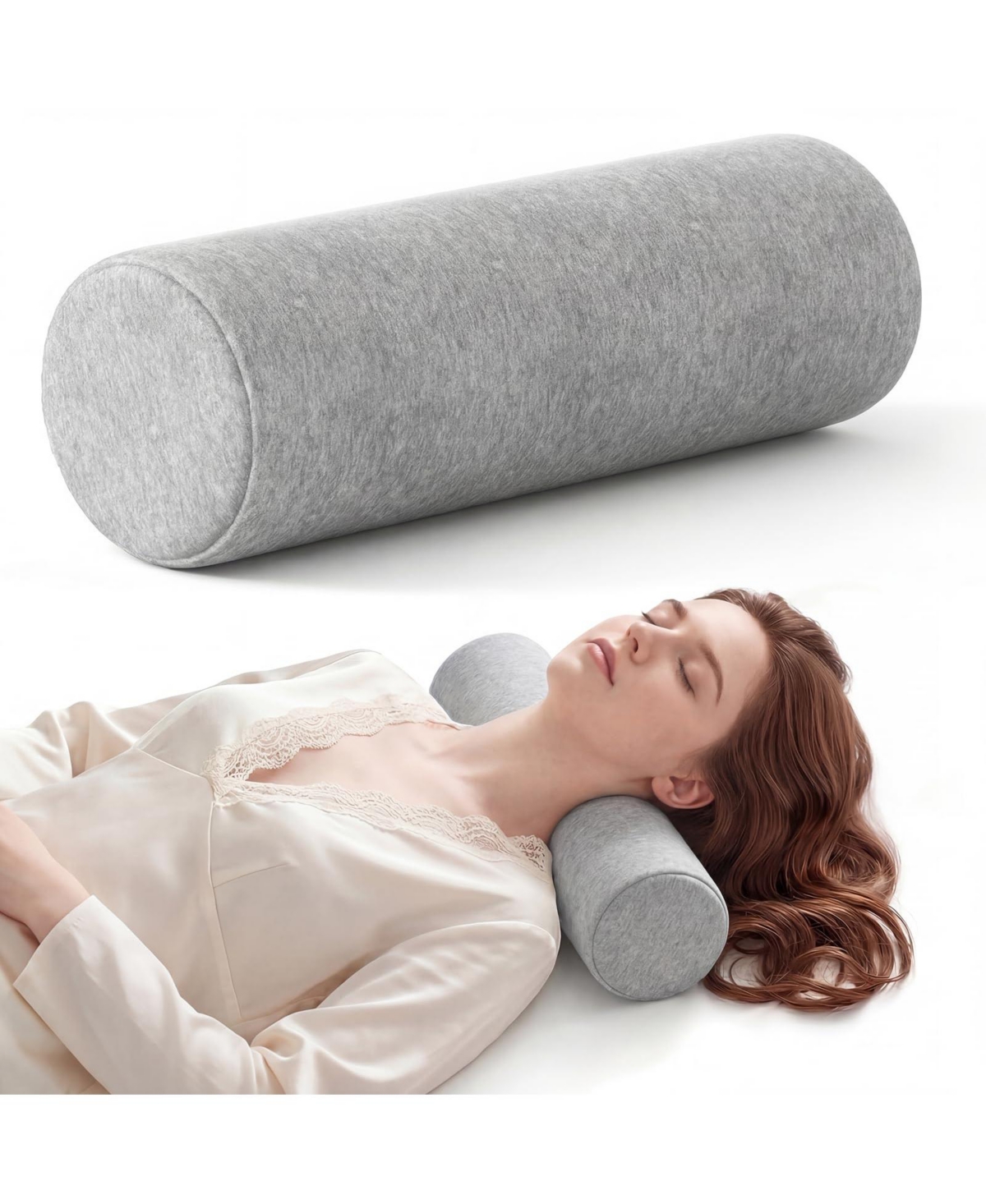 Click here for Piscifun Memory Foam Neck Roll Pillow Cooling Supp... prices