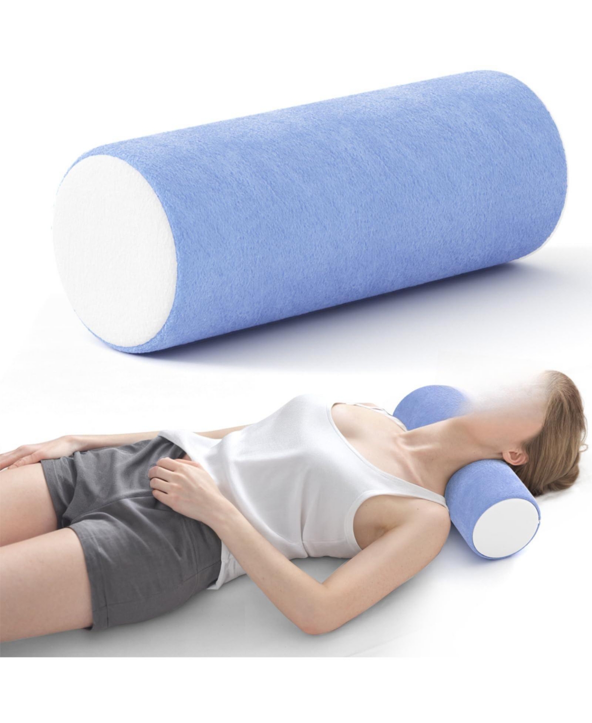 Click here for Piscifun Memory Foam Neck Roll Pillow Cooling Supp... prices