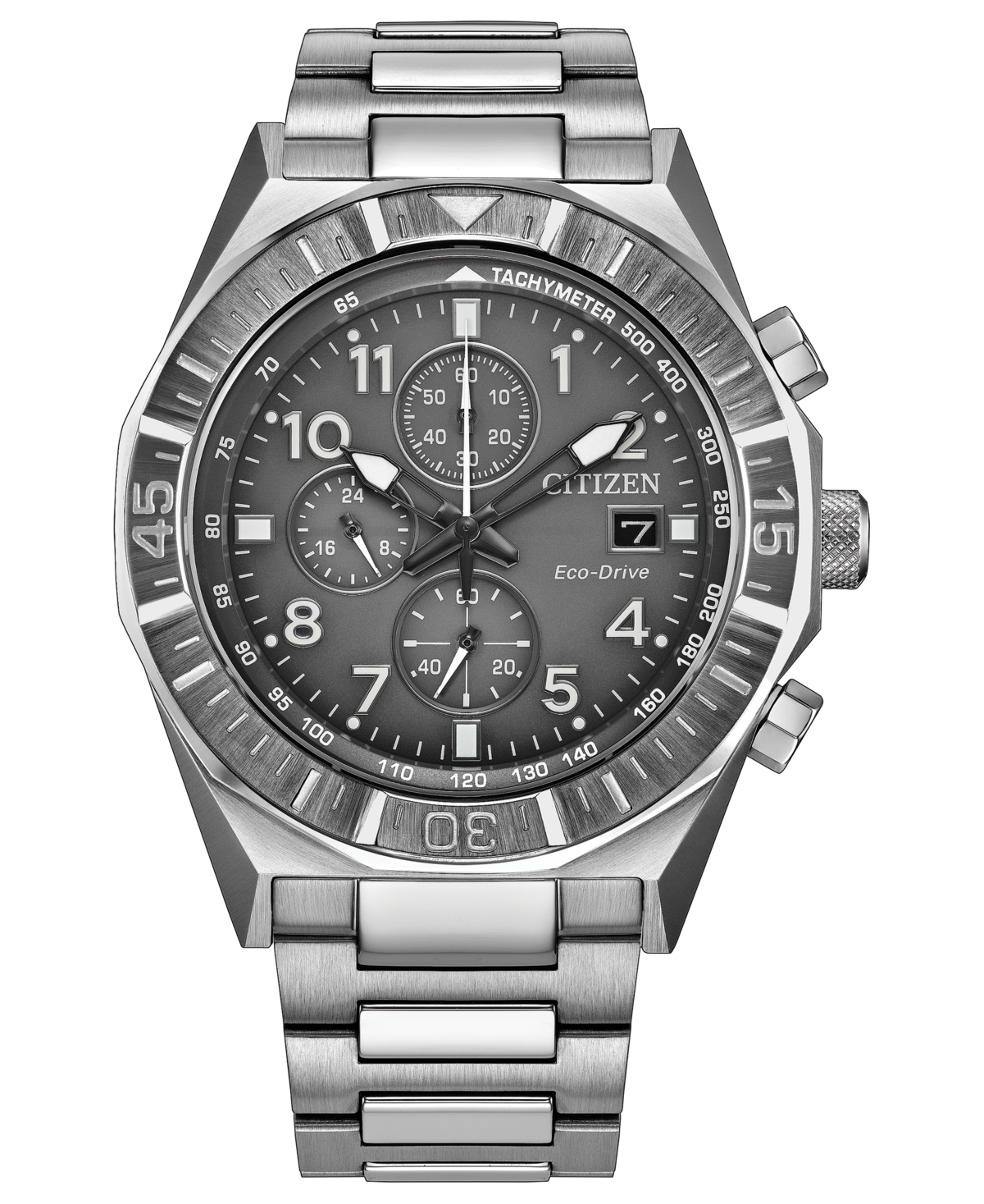 Click here for Citizen Mens Nighthawk Silver-Tone Stainless Steel... prices