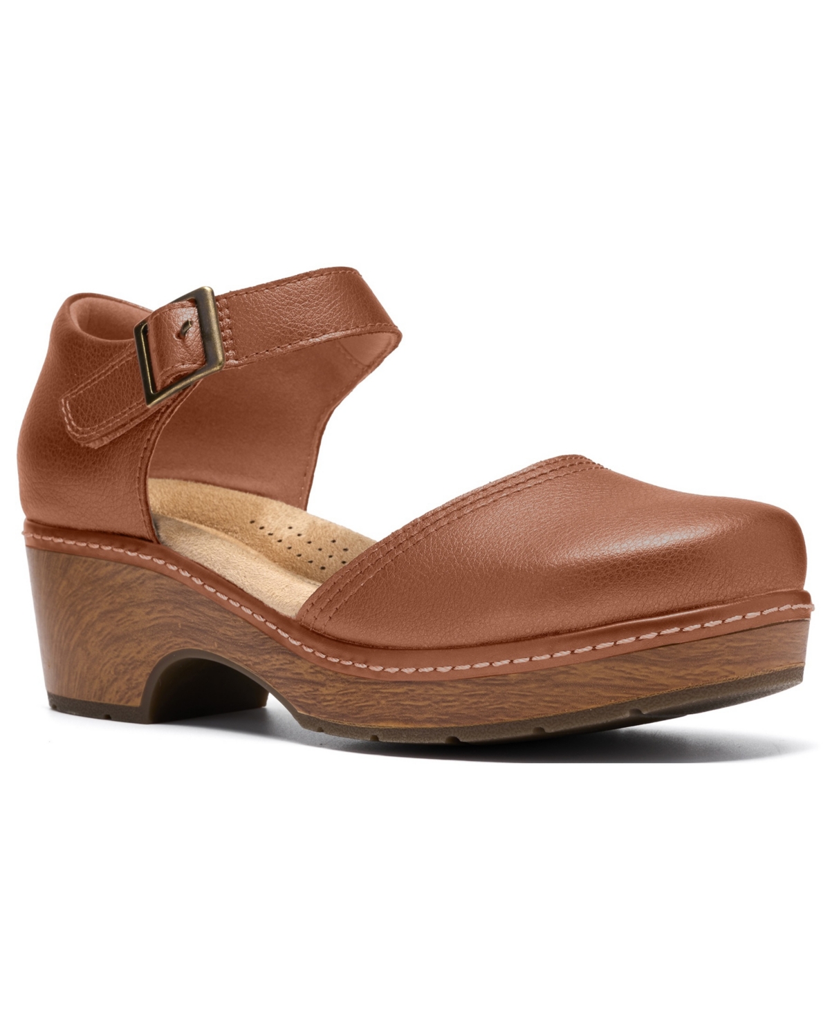 Click here for Clarks Womens Paizlee Leah Buckle Clogs - Cinnamon... prices