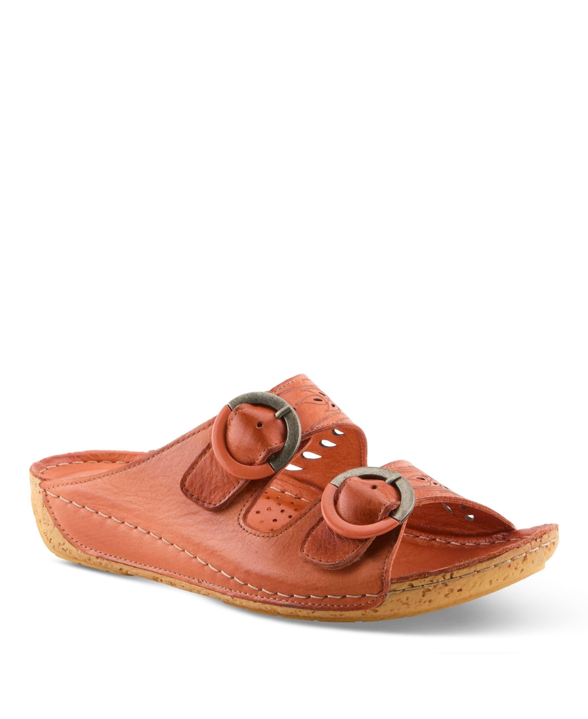 Click here for Spring Step Womens Gelatia Slide Wedge with Laser-... prices