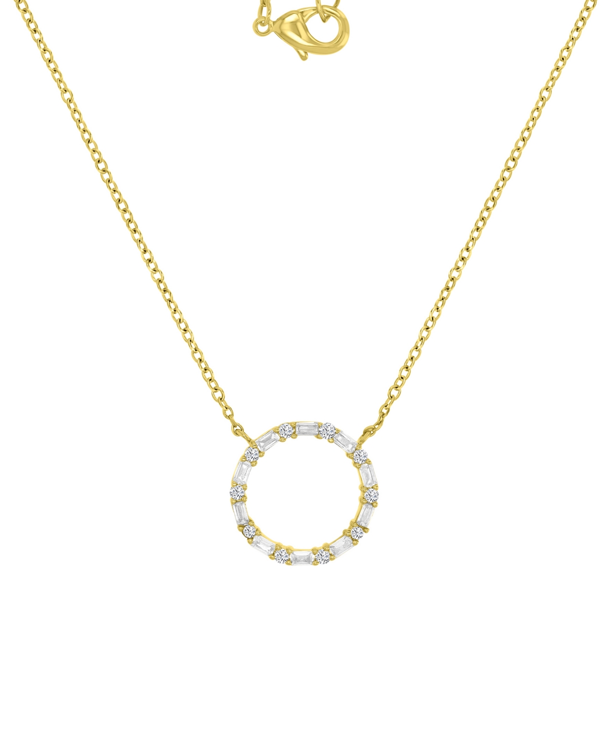 Click here for Macys 14k Gold Over Sterling Silver Cubic Zirconia... prices