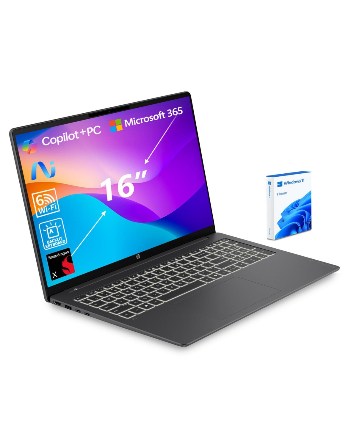 Click here for Hp OmniBook 3 16 Traditional Laptop Qualcomm Snapd... prices