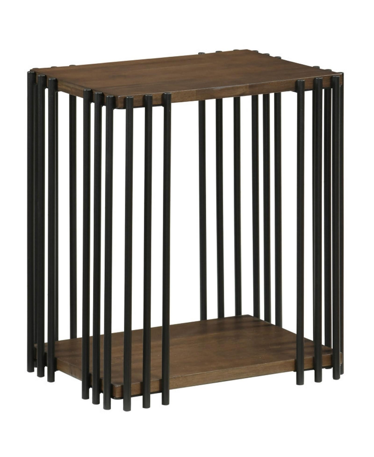 Click here for Sugift Rubber Wood Side Table with 2-Layer Storage... prices