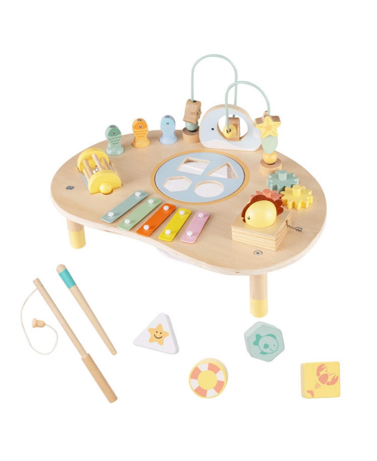 Click here for Hongge 7-in-1 Wooden Activity Table  Ages 12 Month... prices