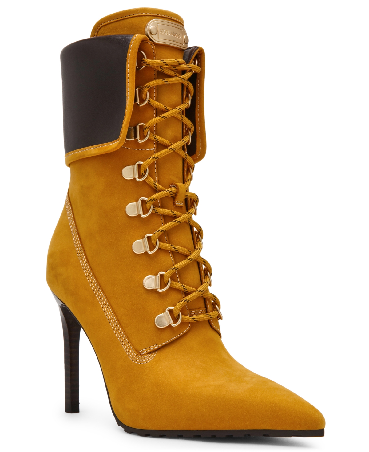 Click here for Steve Madden Womens Morals Lace-Up Stiletto Work B... prices
