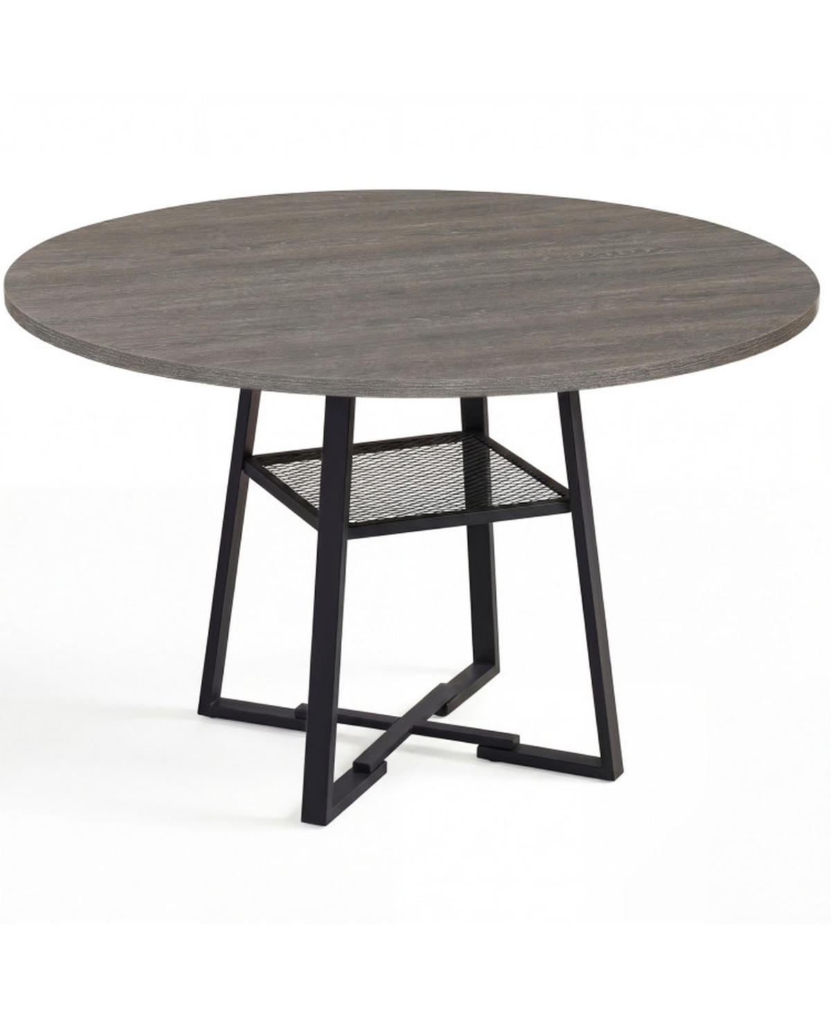 Click here for Sugift 47.5in Round Dining Table for 4-6 with Stor... prices