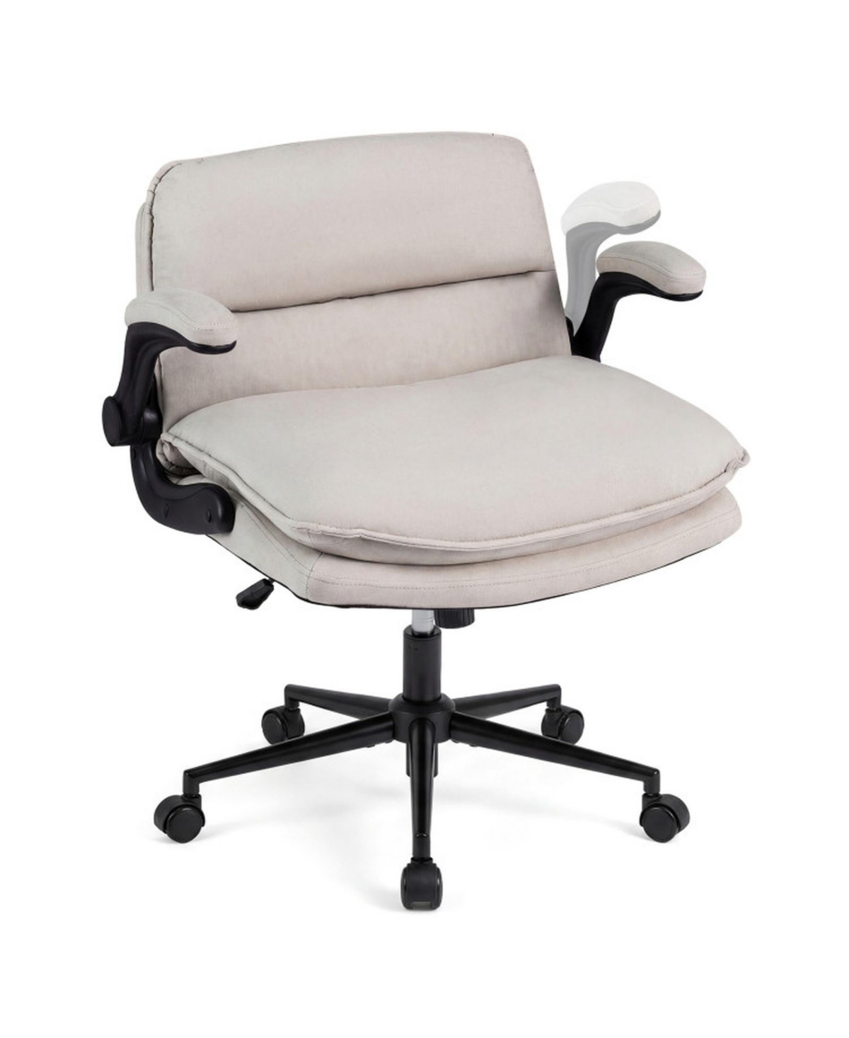 Click here for Sugift Criss Cross Chair on Wheels with Flip-up Ar... prices