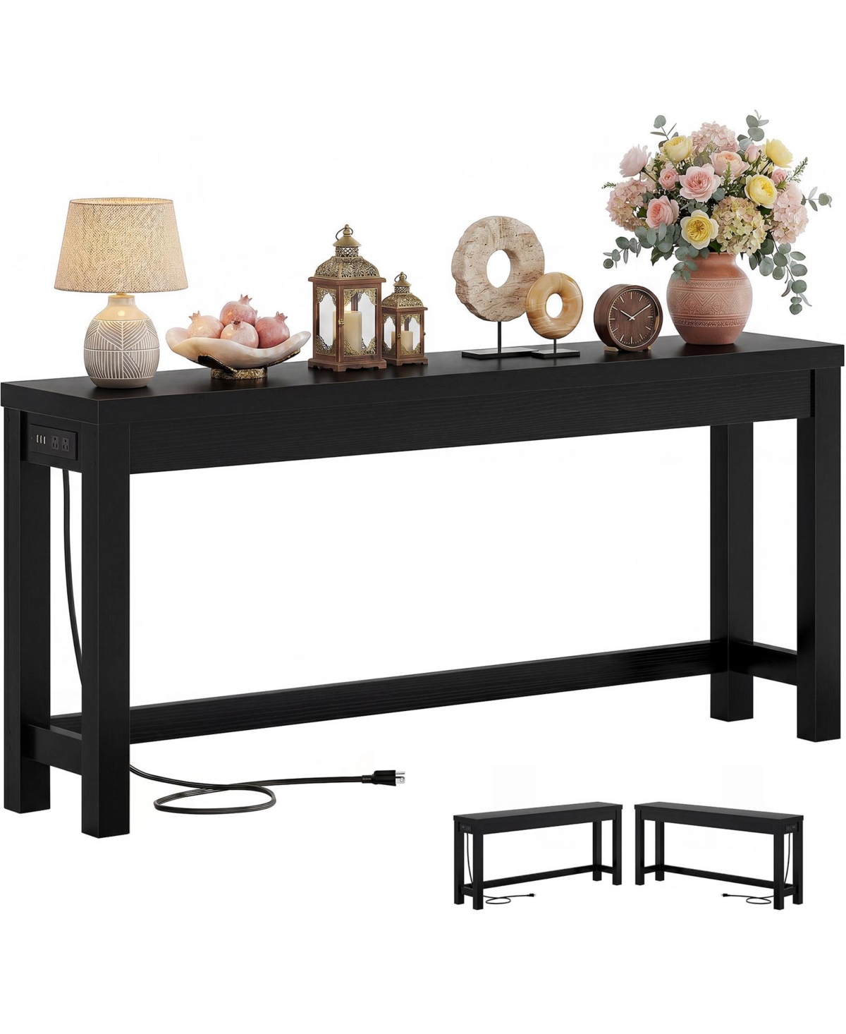 Click here for Aheaplus 63 Console Table with Charging Station  E... prices