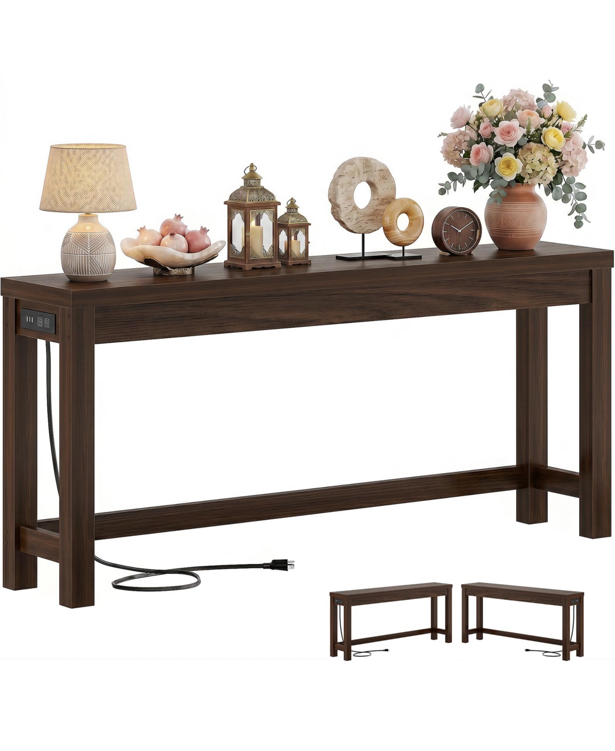Click here for Aheaplus 63 Console Table with Charging Station  E... prices