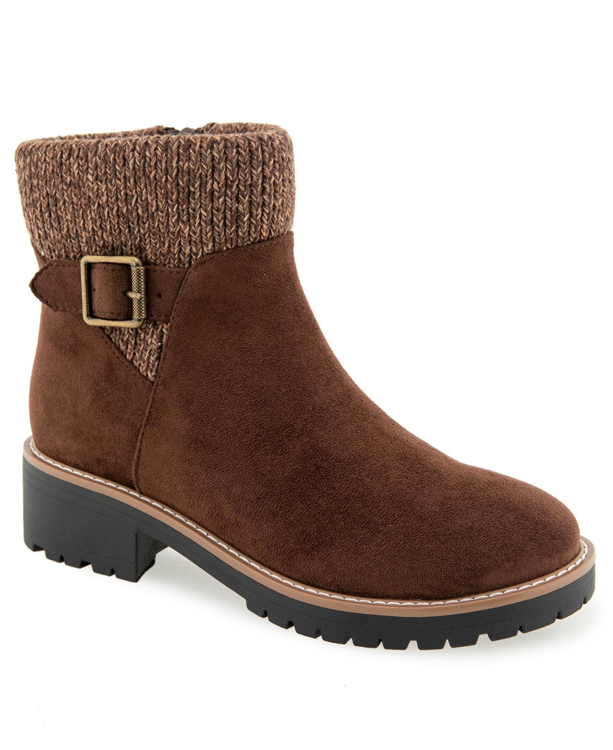 Click here for Kensie Womens Kary Sweater Bootie - Chocolate prices