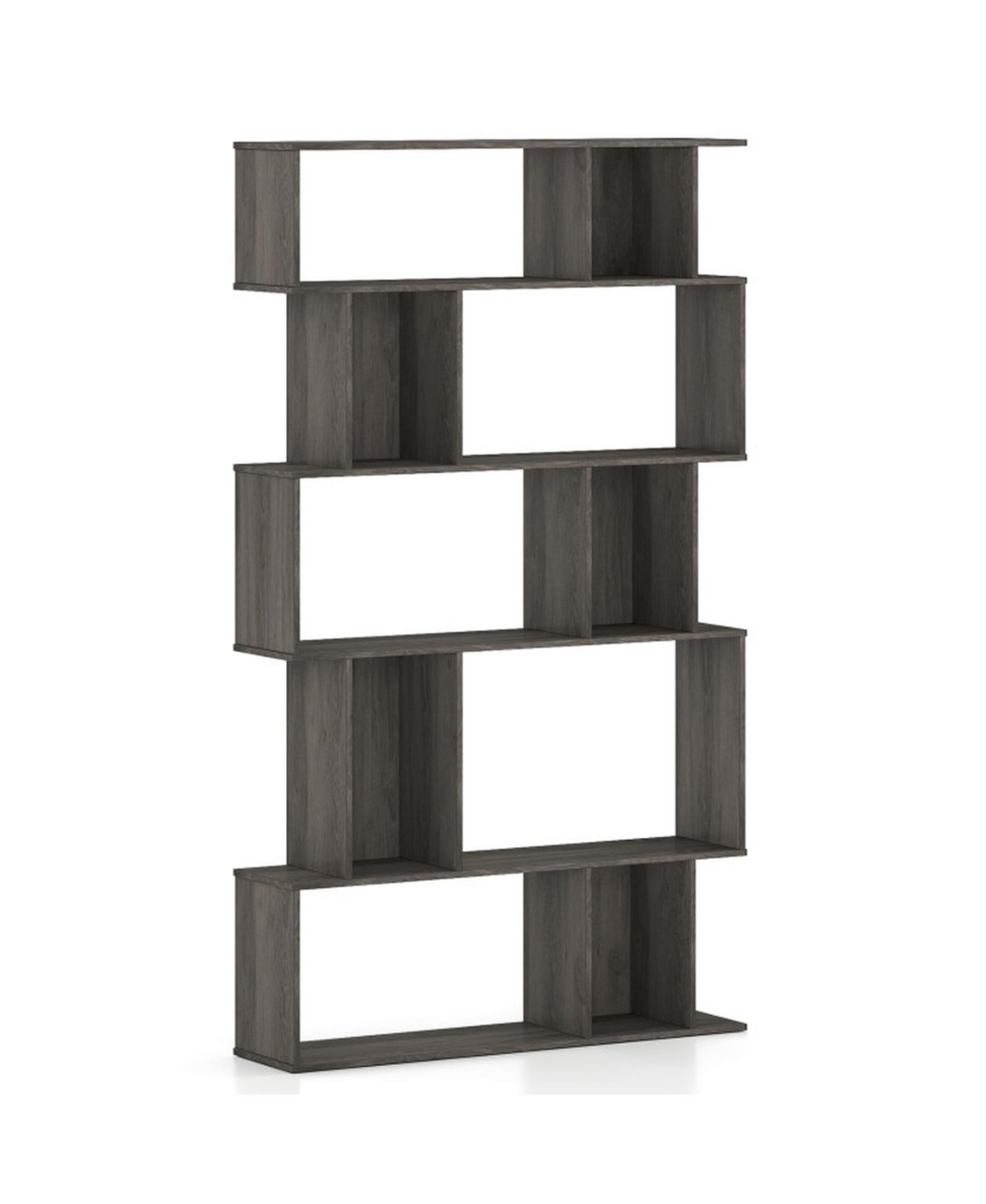 Click here for Sugift 5-Tier Geometric Bookshelf Set of 2 with Op... prices