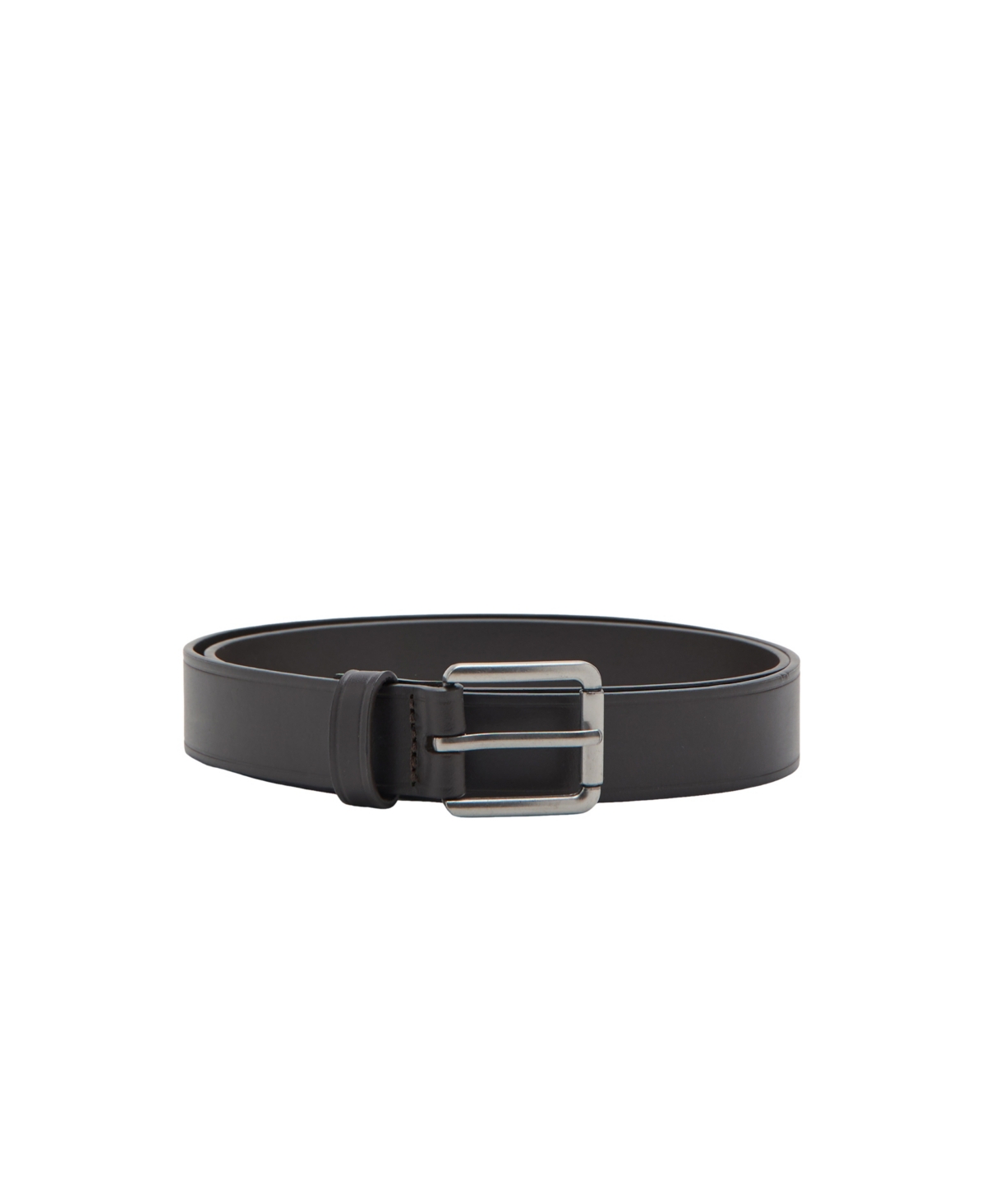 Click here for Mango Mens Square Buckle Leather Belt - Brown prices