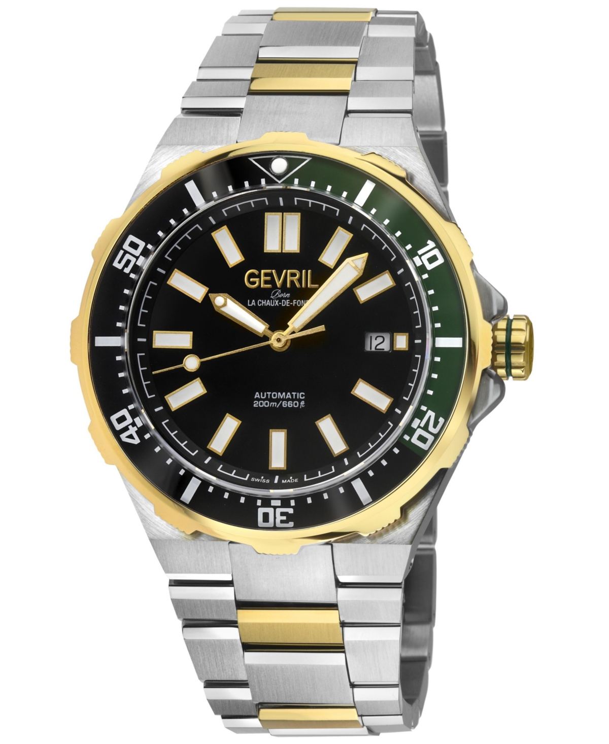 Click here for Gevril Mens Swiss Made Ticonic Swiss Automatic Two... prices