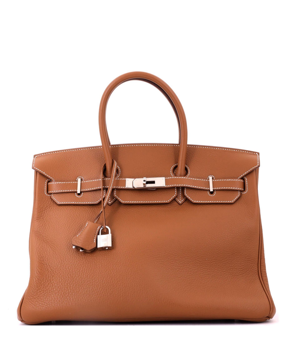 Click here for Pre-Owned Hermes Birkin 35 Handbag Brown Togo with... prices