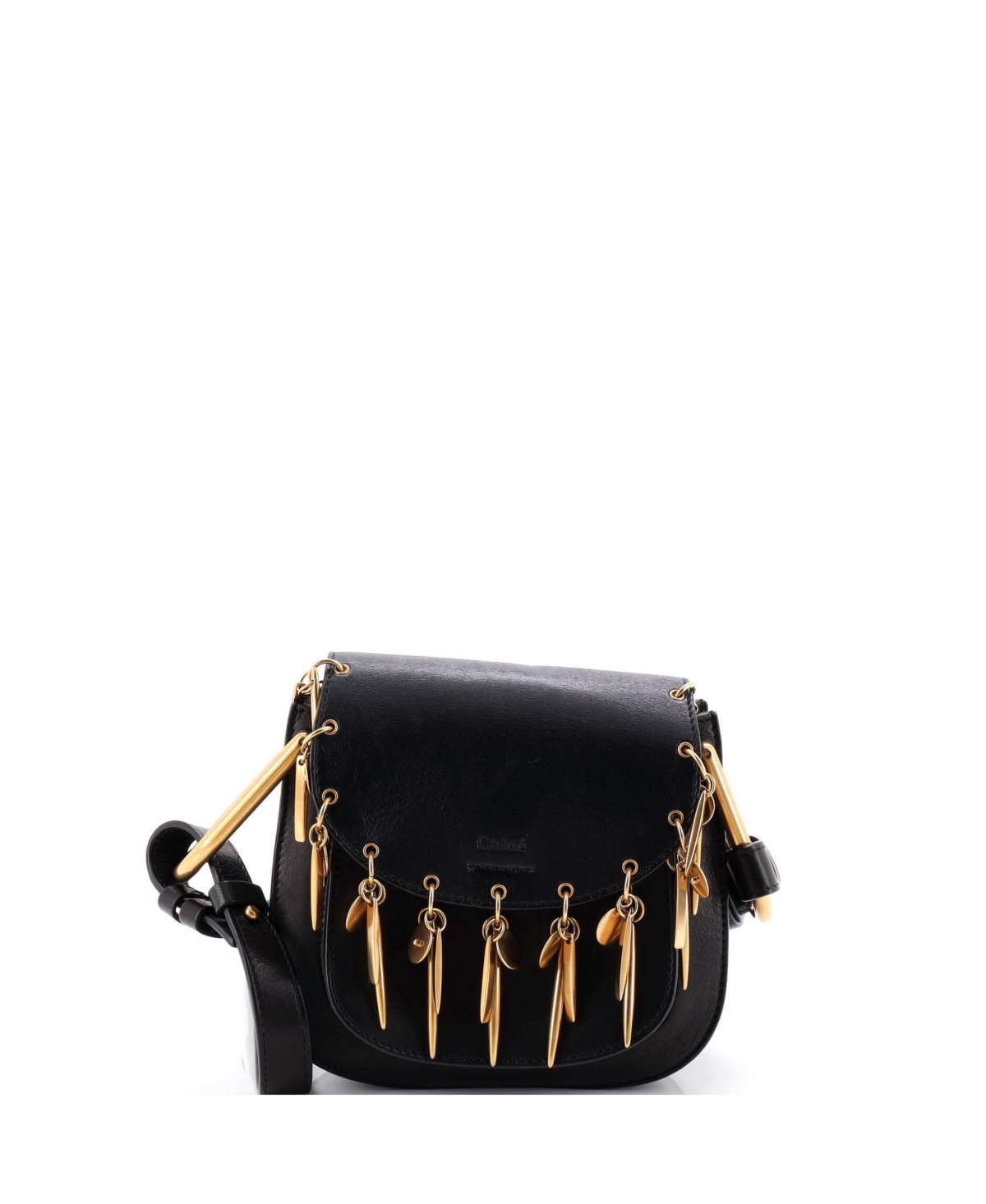 Click here for Pre-Owned Chloe Mini Charm Hudson Bag Leather - Bl... prices