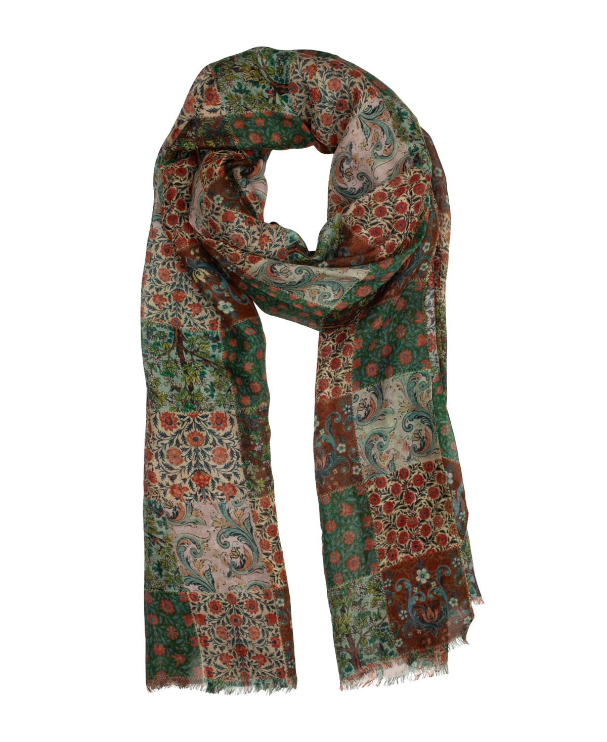 Click here for Patricia Nash Vintage Print Scarf - Nordic Patchwo... prices