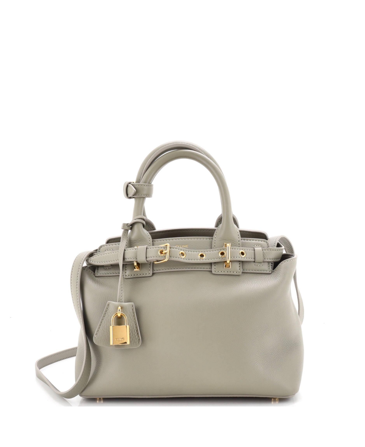 Click here for Pre-Owned Celine Teen Conti Bag Leather - Green prices