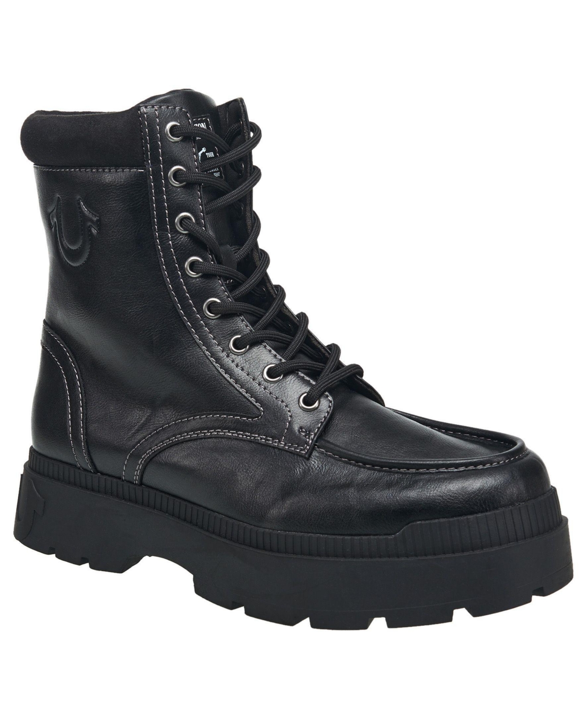 Click here for True Religion Mens Weeknd Moc Toe Boot - Black prices