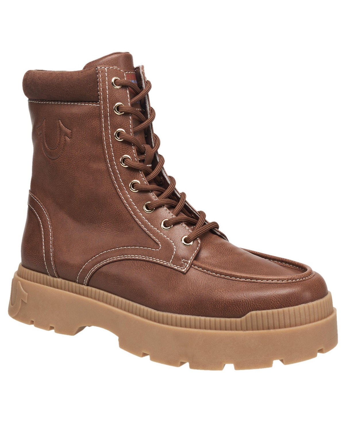 Click here for True Religion Mens Weeknd Moc Toe Boot - Cognac prices