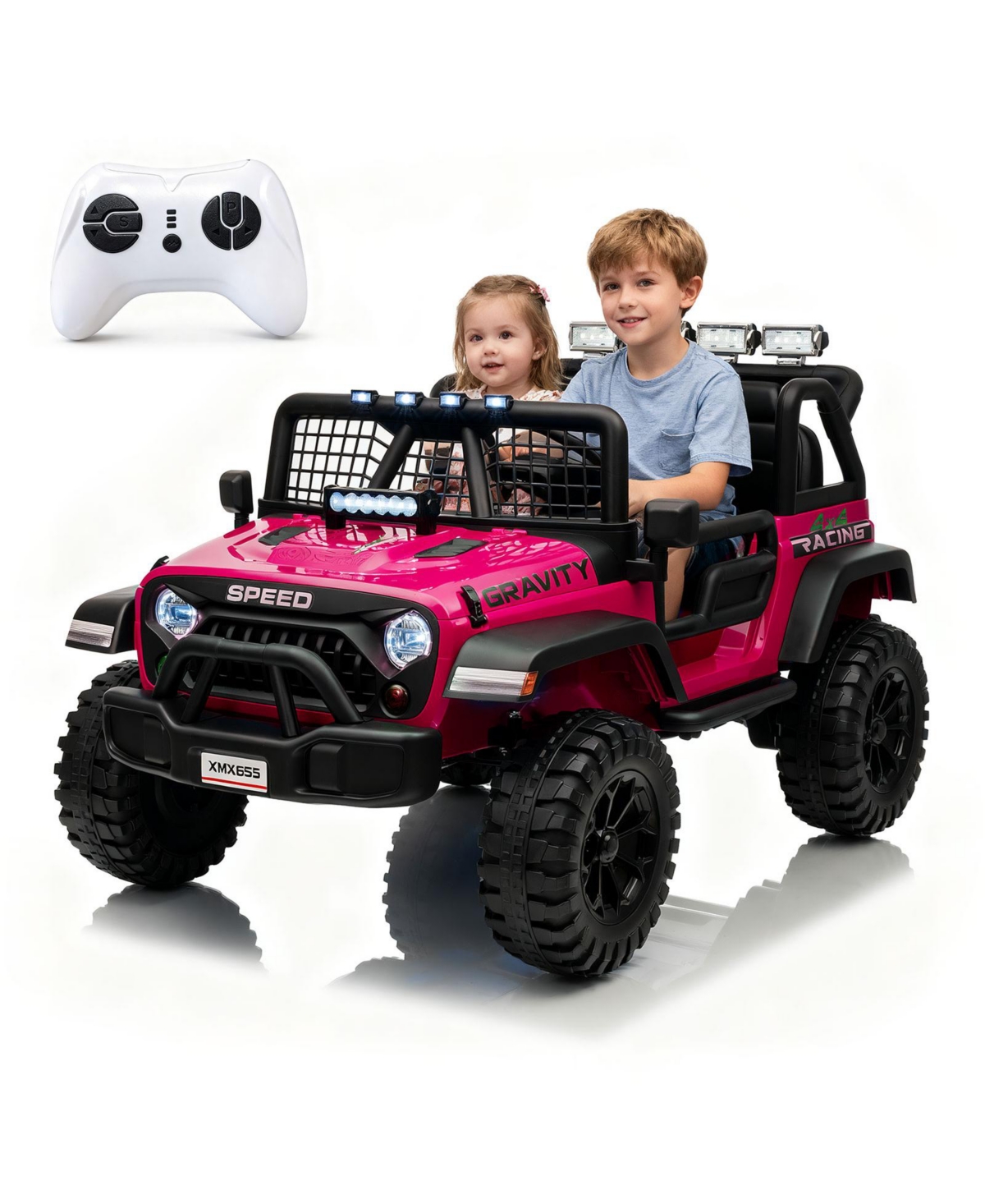 Click here for homfan 24V 4WD 2-Seater Ride-On Truck  Ages 3-8 -... prices