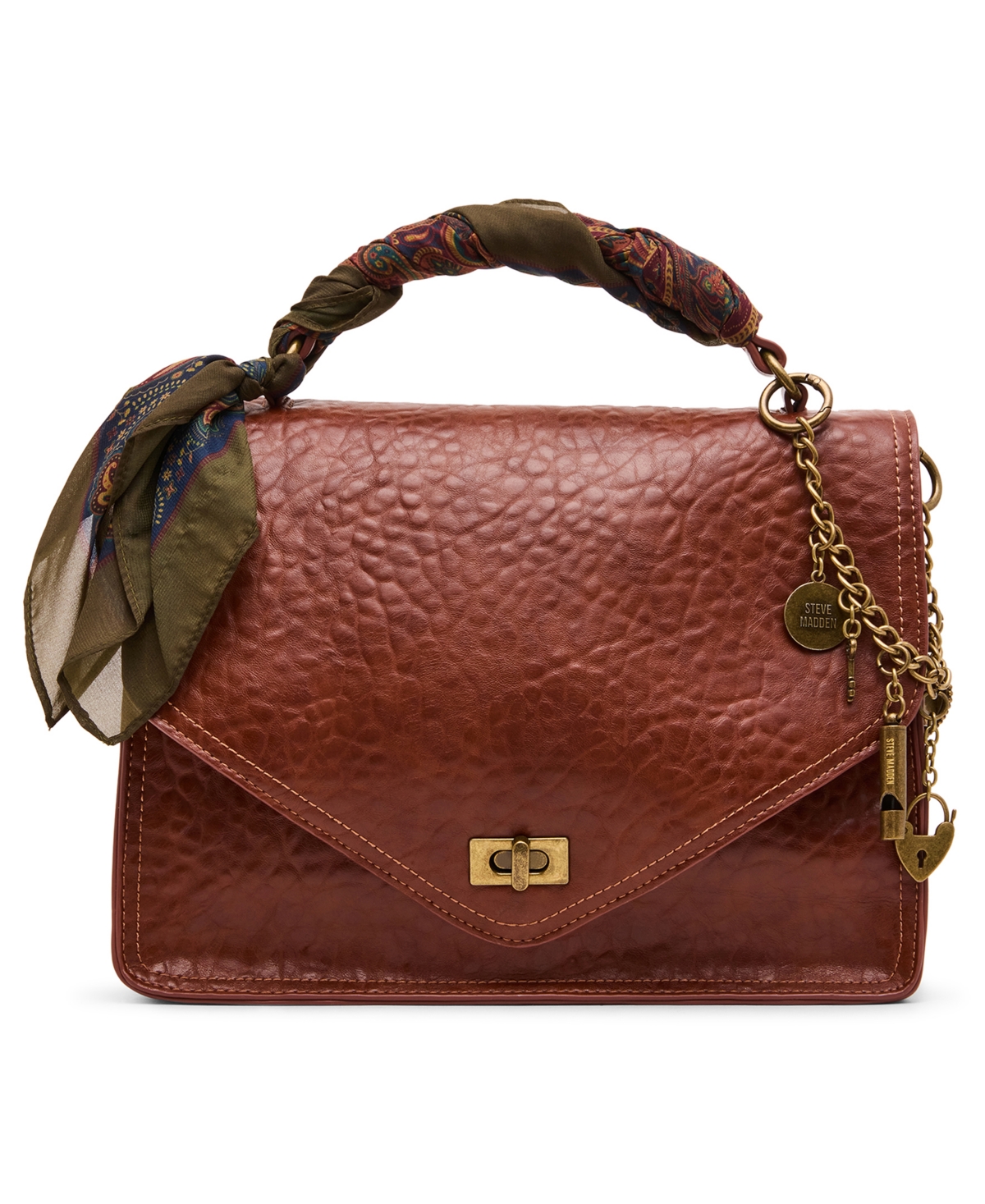 Click here for Steve Madden Theia Flap Small Satchel Handbag - Co... prices