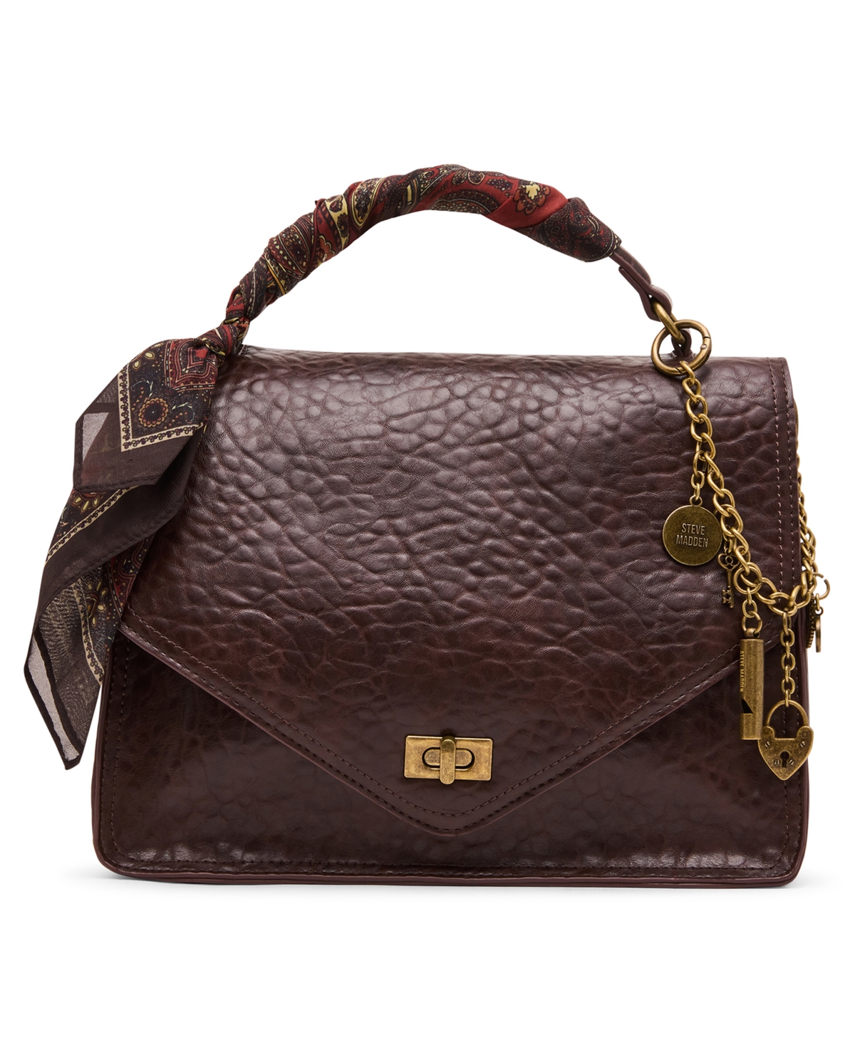 Click here for Steve Madden Theia Flap Small Satchel Handbag - Da... prices