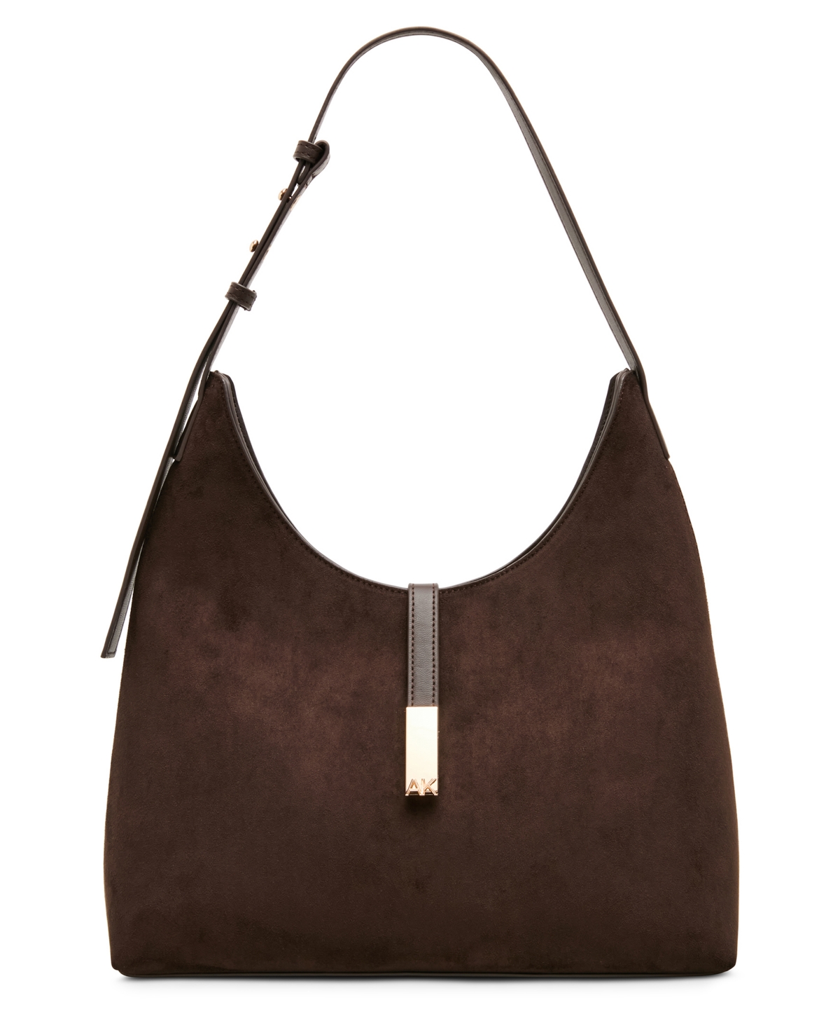 Click here for Anne Klein Medium Adjustable Hobo Handbag - Brown prices
