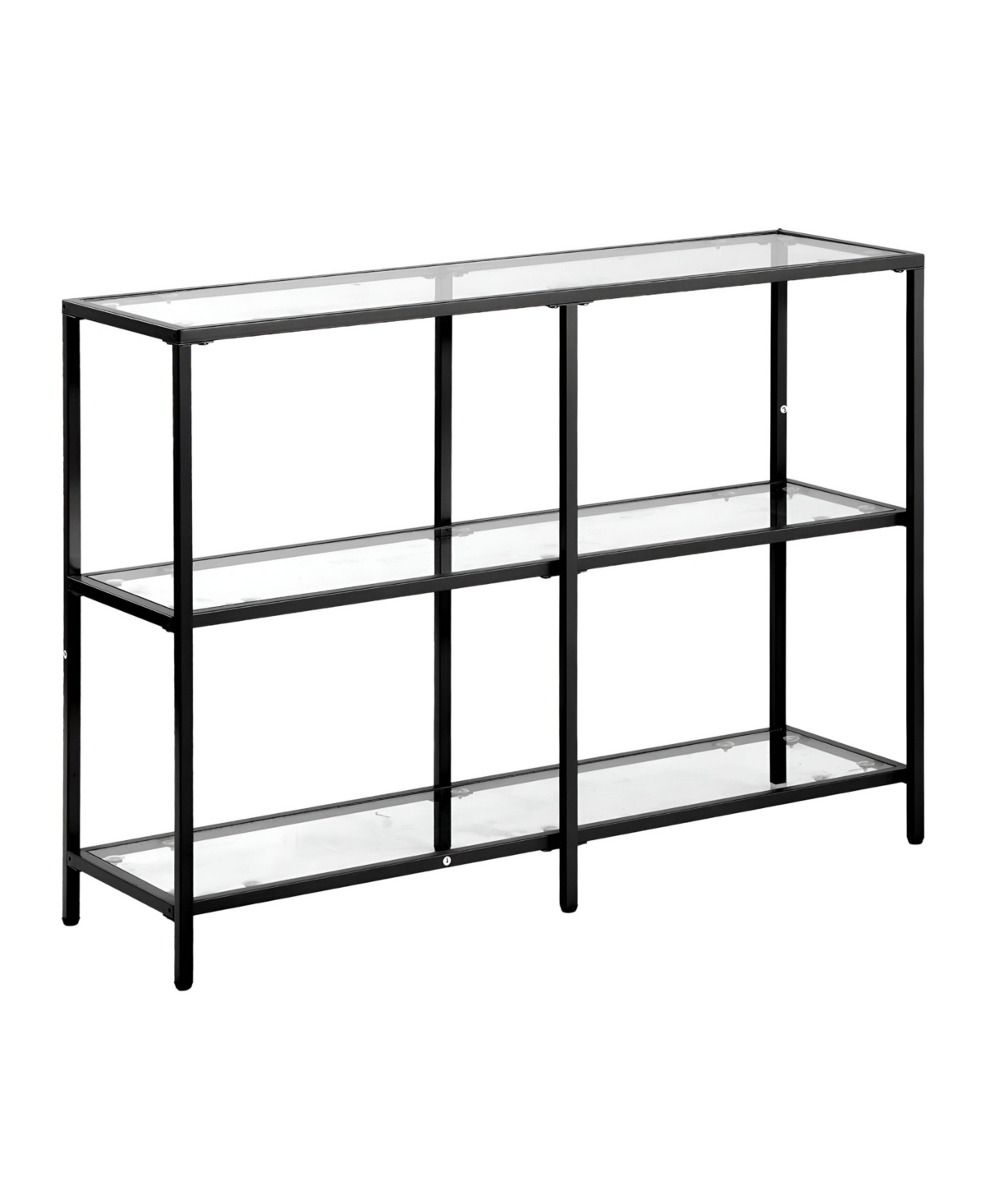 Click here for Slickblue Tempered Glass Console Table with 3-Tier... prices