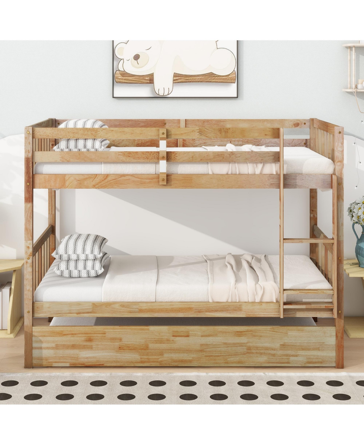 Click here for Sailvan Bunk Bed Twin Over Twin  Convertible with... prices