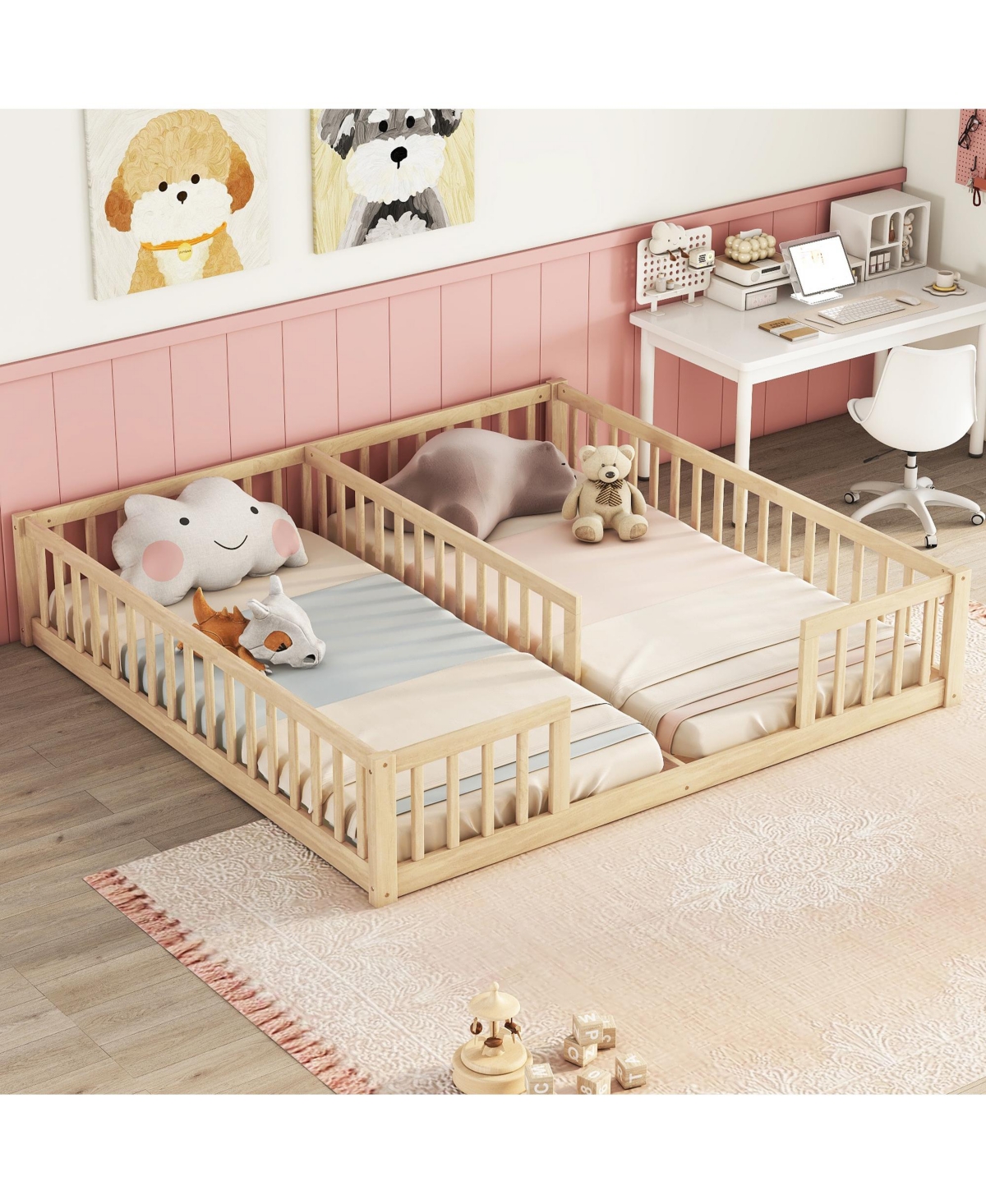 Click here for Sailvan Double Bed with Fence  Guardrails  without... prices