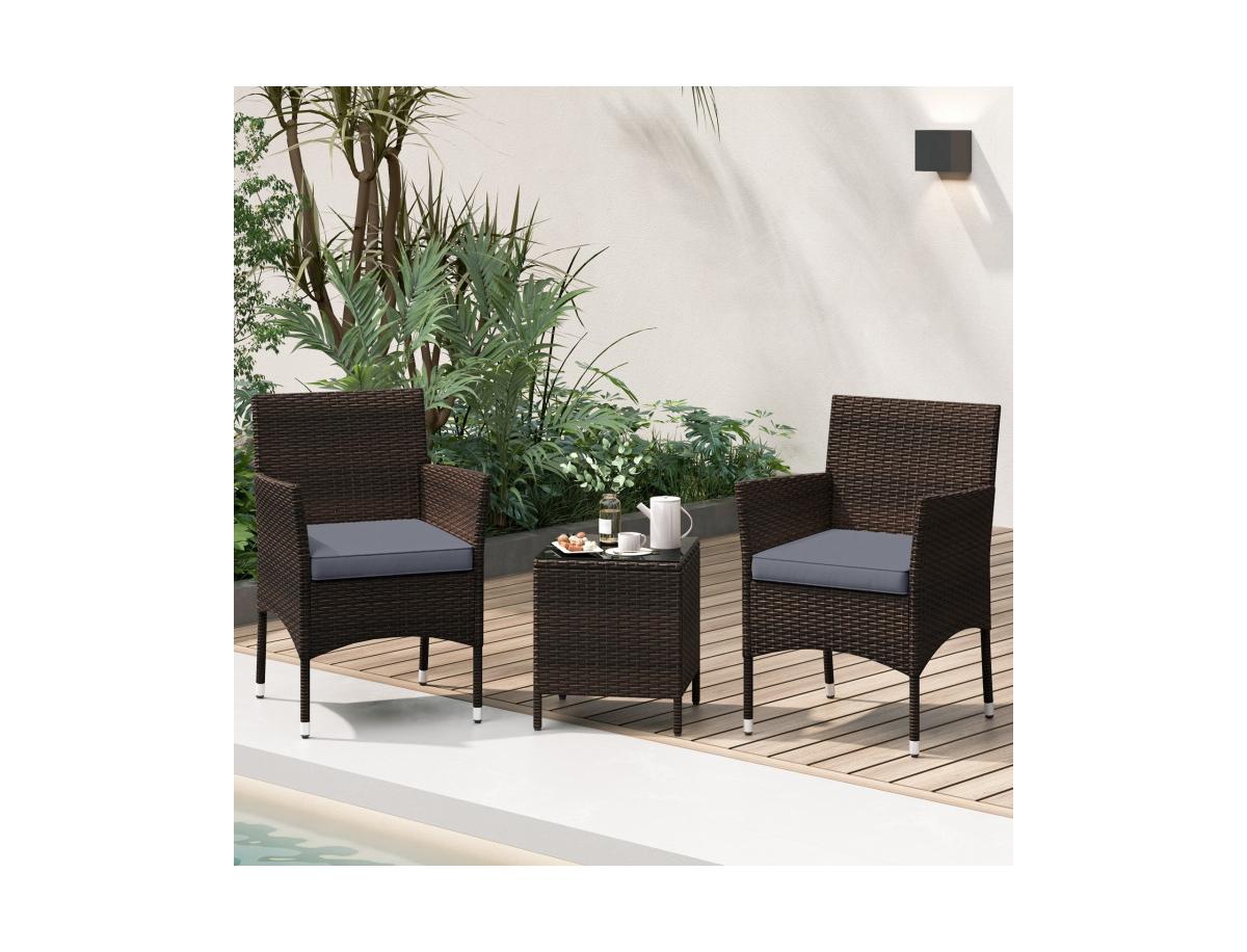 Click here for Boyel Living 3 Pieces Outdoor Conversation Set wit... prices