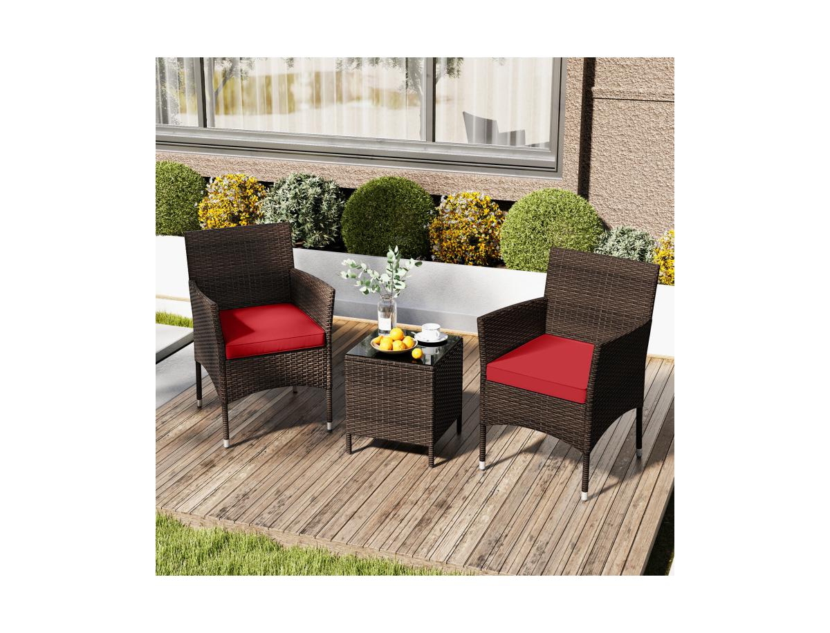 Click here for Boyel Living 3 Pieces Outdoor Conversation Set wit... prices
