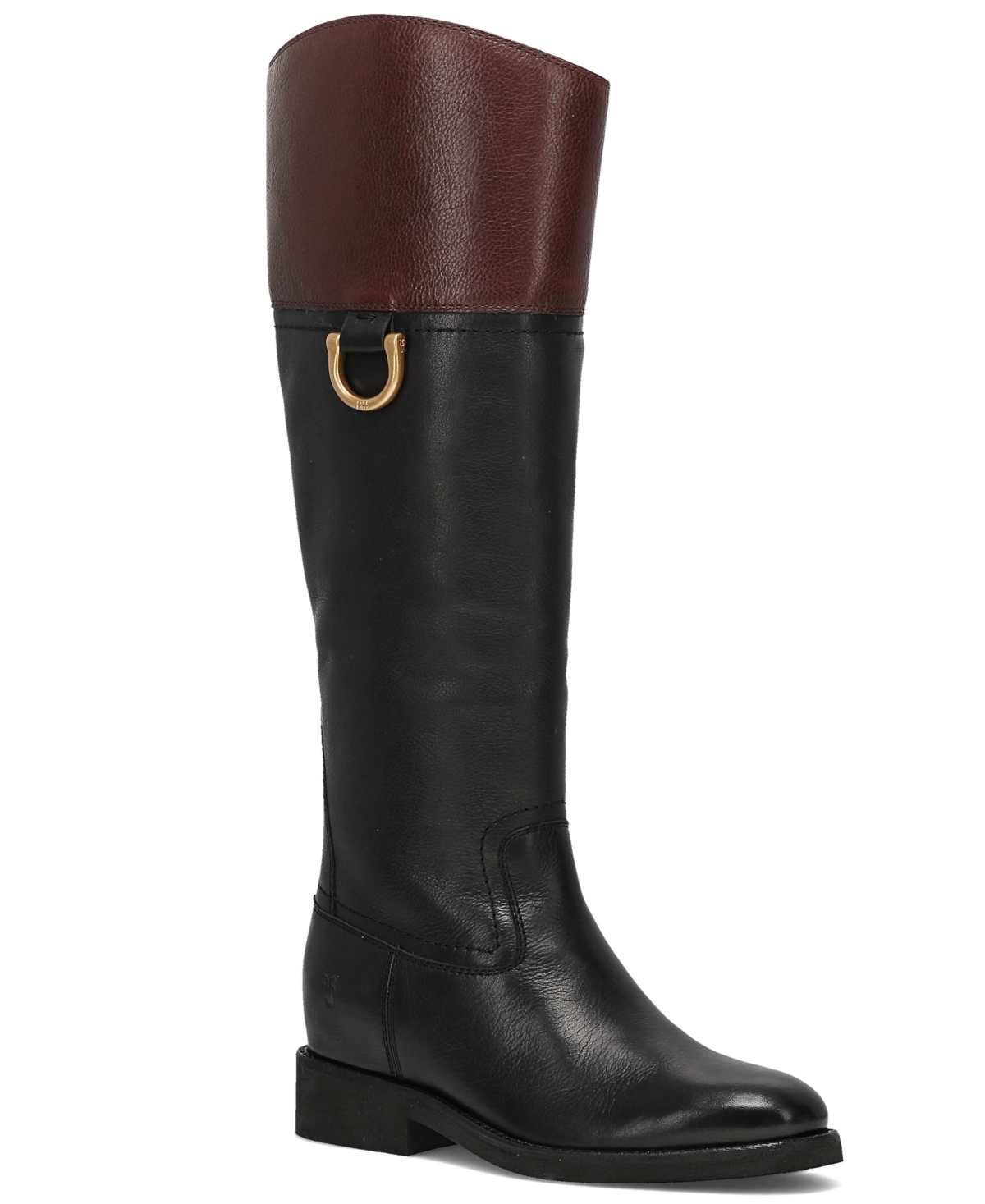 Click here for Frye Womens Quinn Riding Round Toe Boots - Black/B... prices