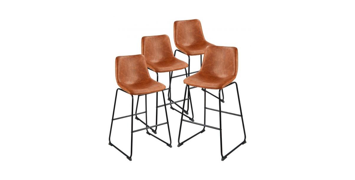 Click here for Slickblue Set of 4 26 Inch Pu Leather Counter Heig... prices