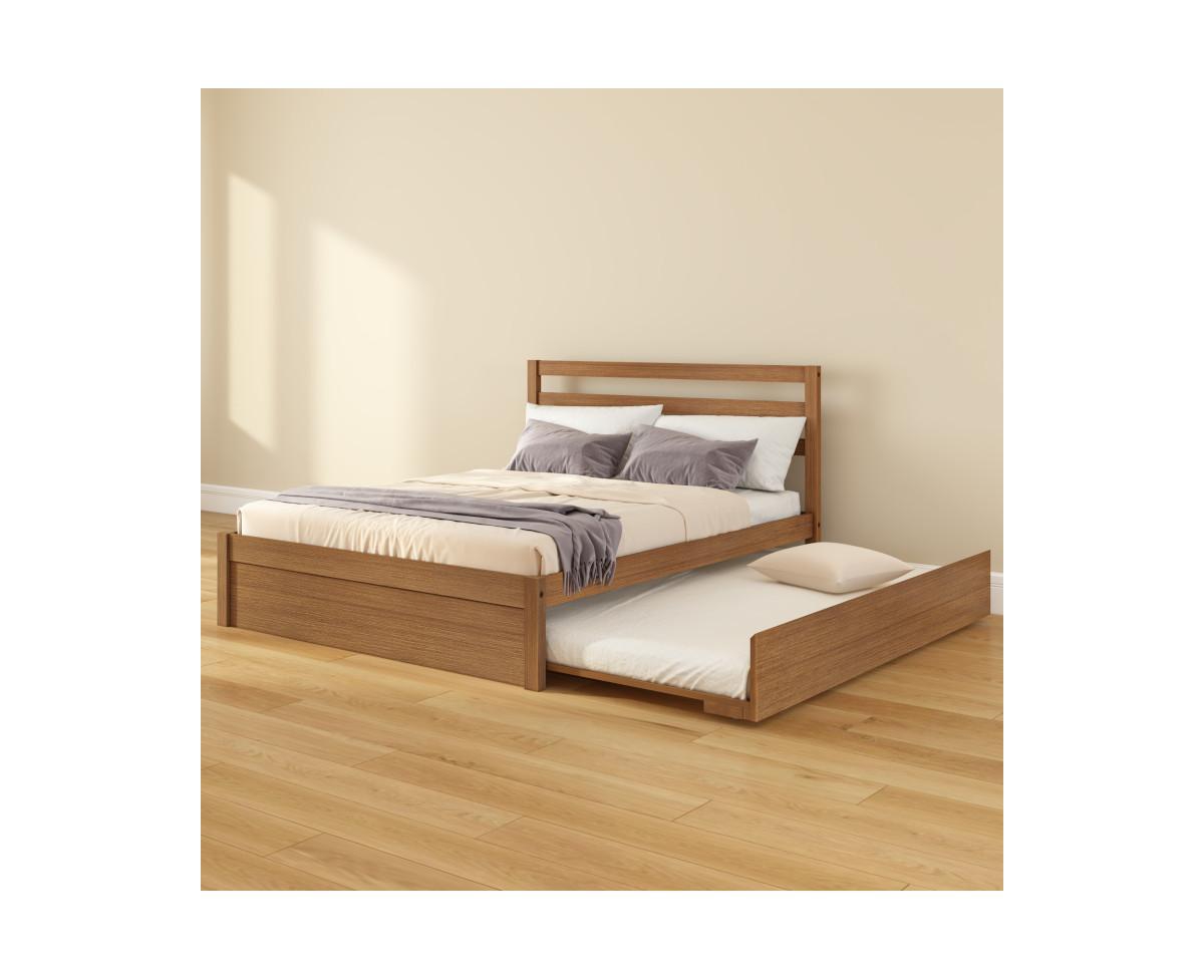 Click here for Grain & Grove Bear Full Single Bed with Trundle  O... prices