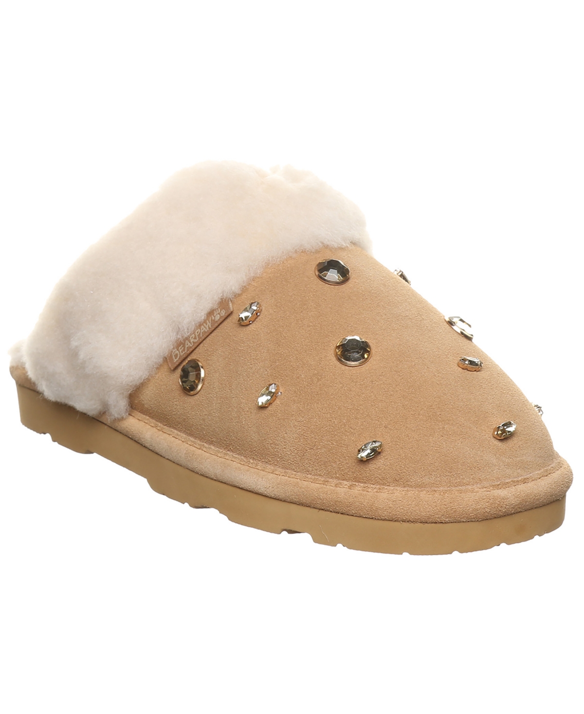 Click here for Bearpaw Womens Loki Nova Embellished Suede Scuff S... prices