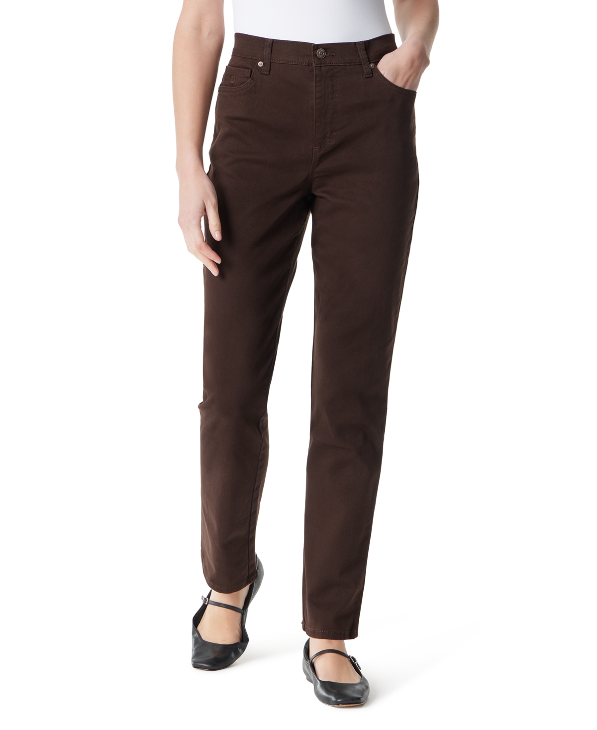 Click here for Gloria Vanderbilt Womens Amanda High-Waisted Strai... prices