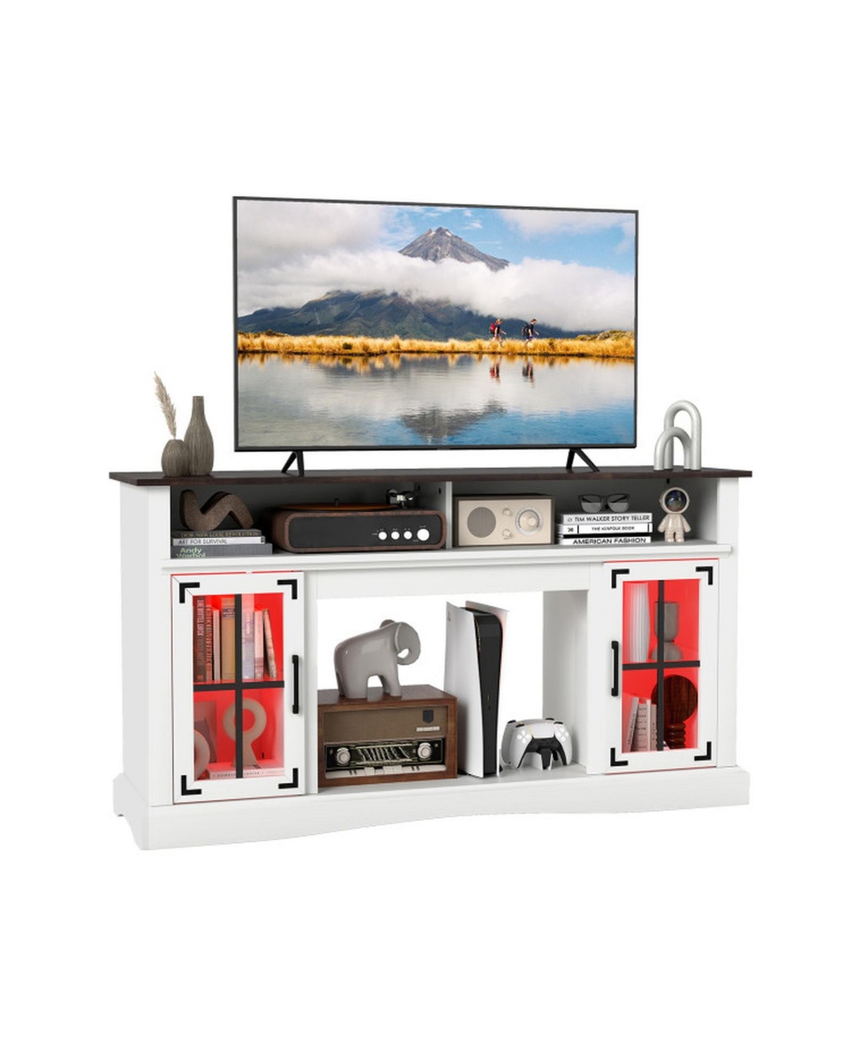 Click here for Sugift Led Tv Stand for TVs up to 50 Inch with Adj... prices
